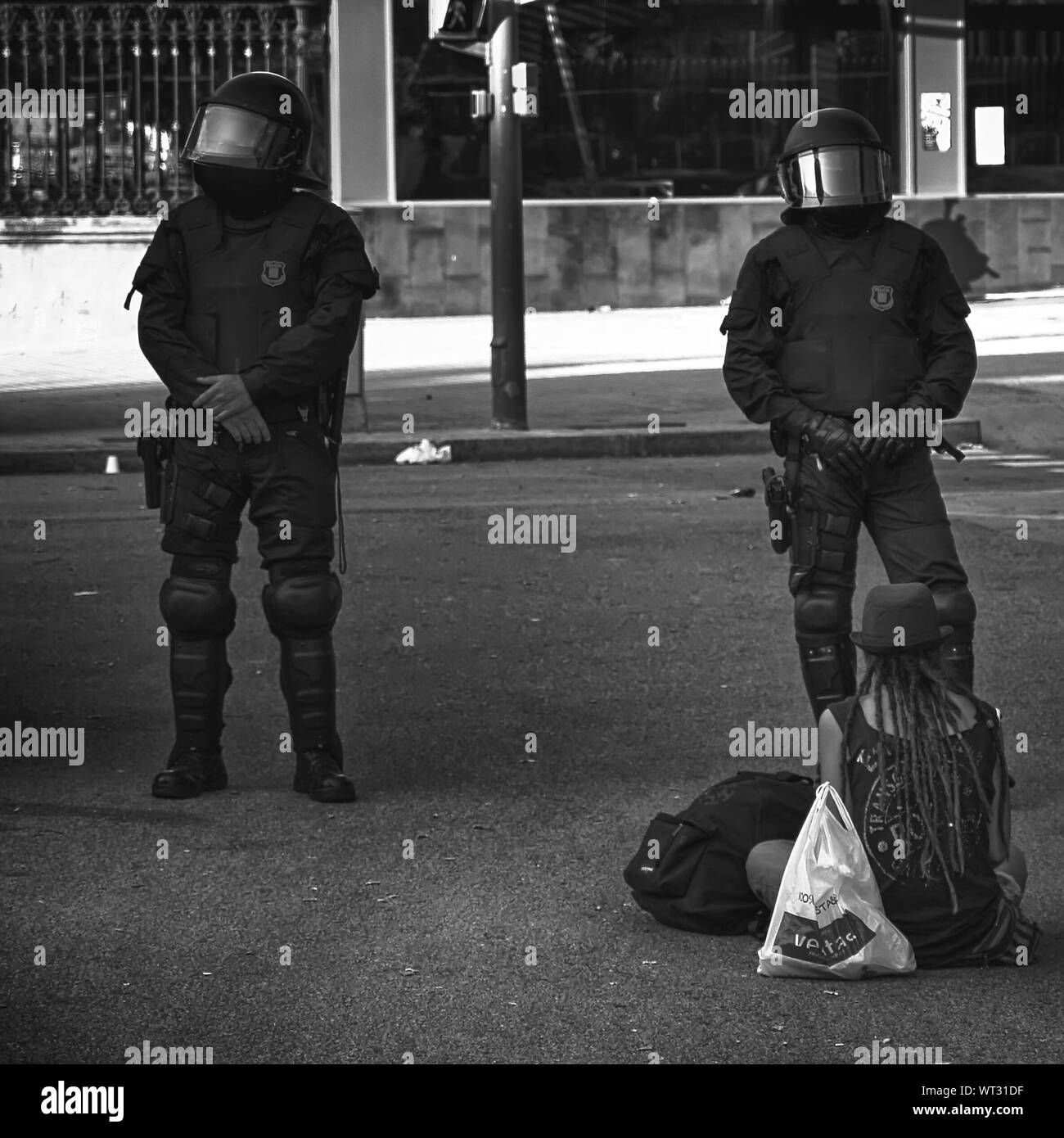 Homeless person standing hi-res stock photography and images - Alamy