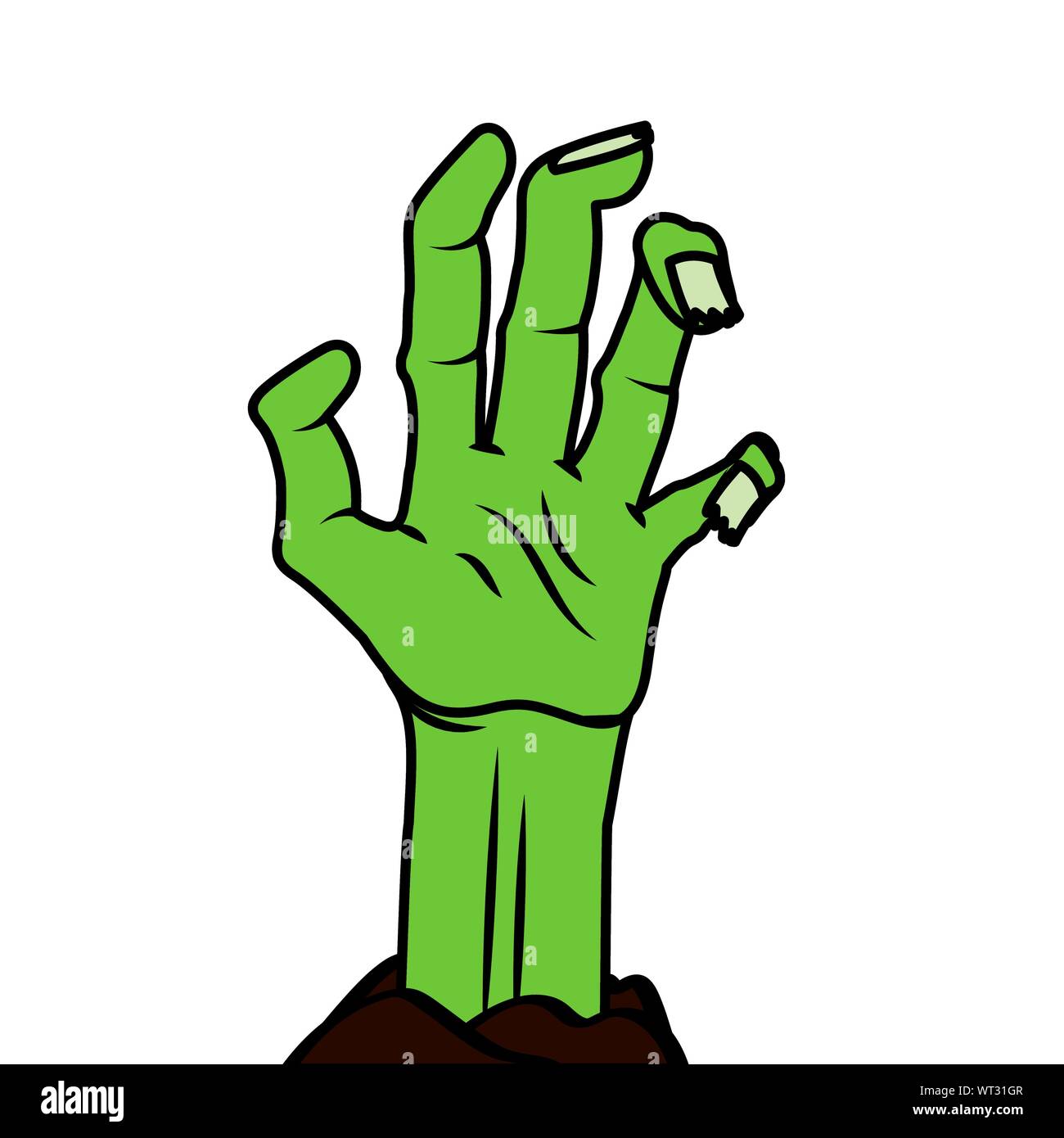 Halloween zombie hand vector design Stock Vector Image & Art - Alamy