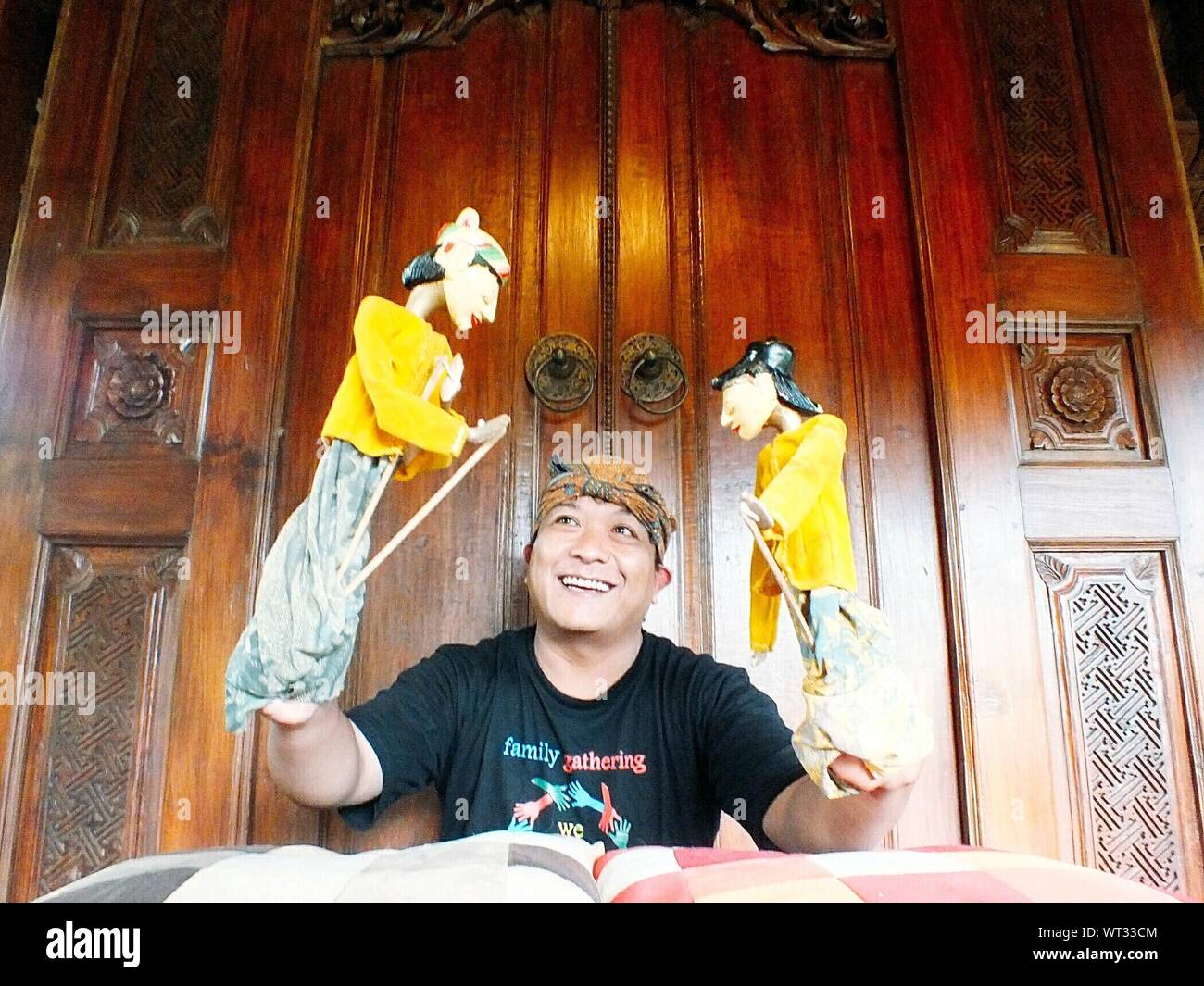 Man and puppet hi-res stock photography and images - Alamy