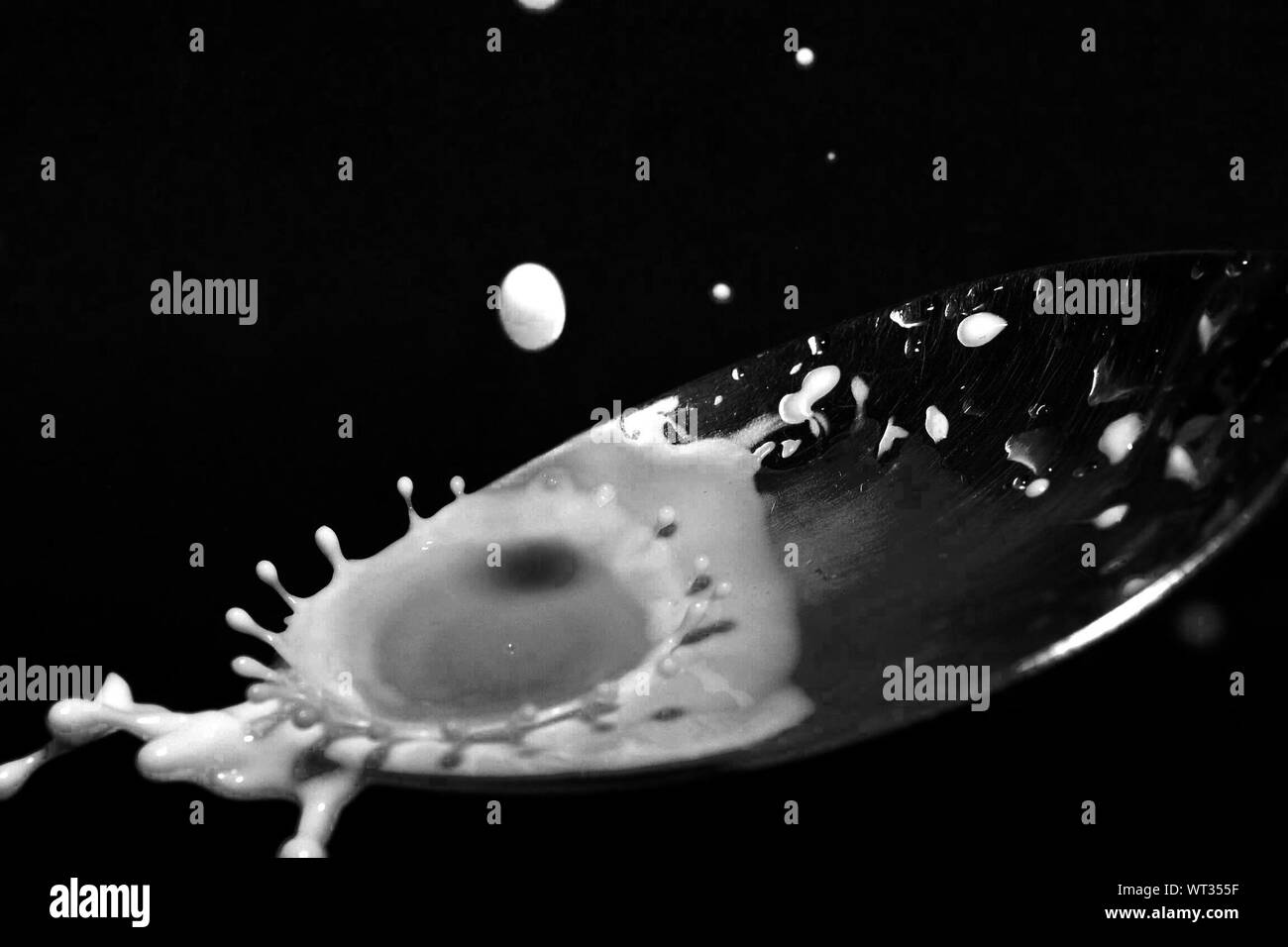 Falling milk hi-res stock photography and images - Alamy