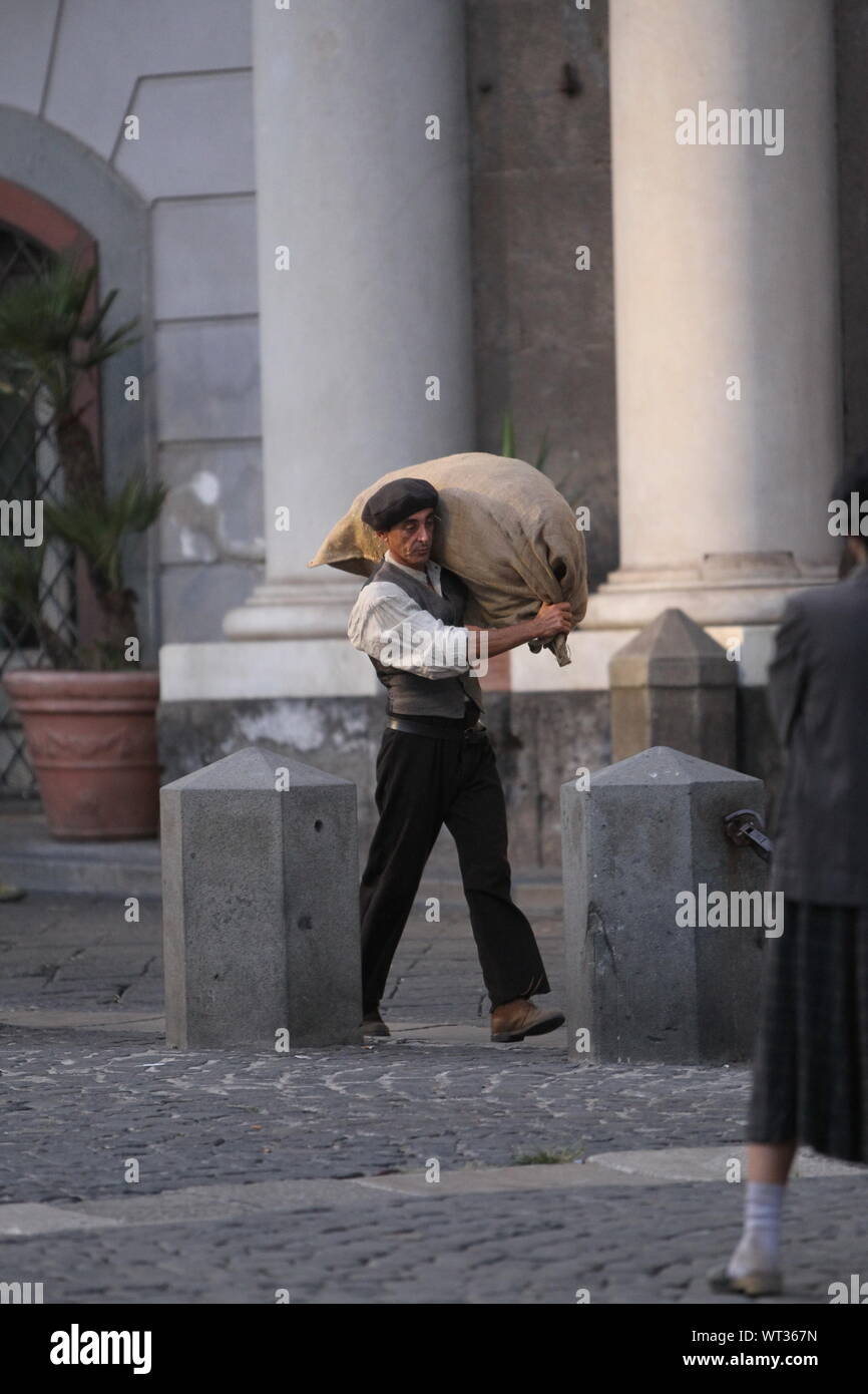 Napoli, Italy. 10th Sep, 2019. General view of the set movie IL ...