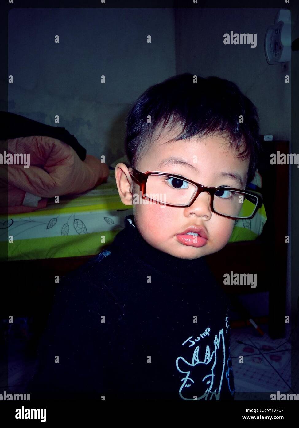 Boy with glasses hi-res stock photography and images - Alamy