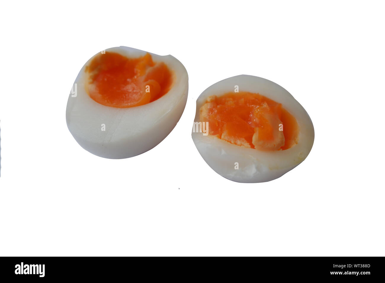 boiled egg isolated on white background cutout Stock Photo - Alamy