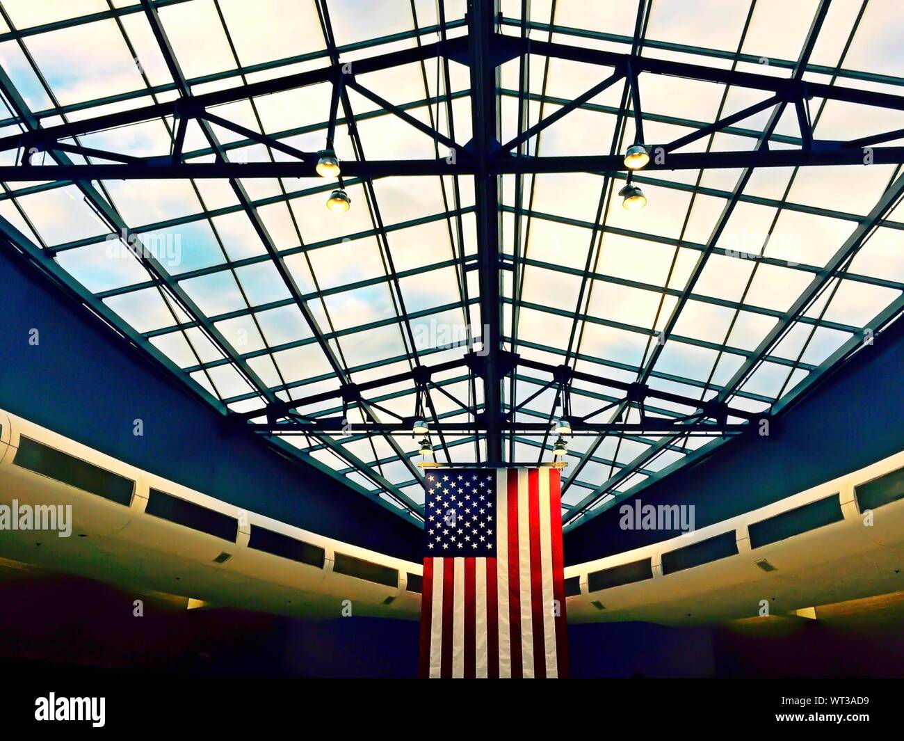 American flag hanging from ceiling hi-res stock photography and images ...