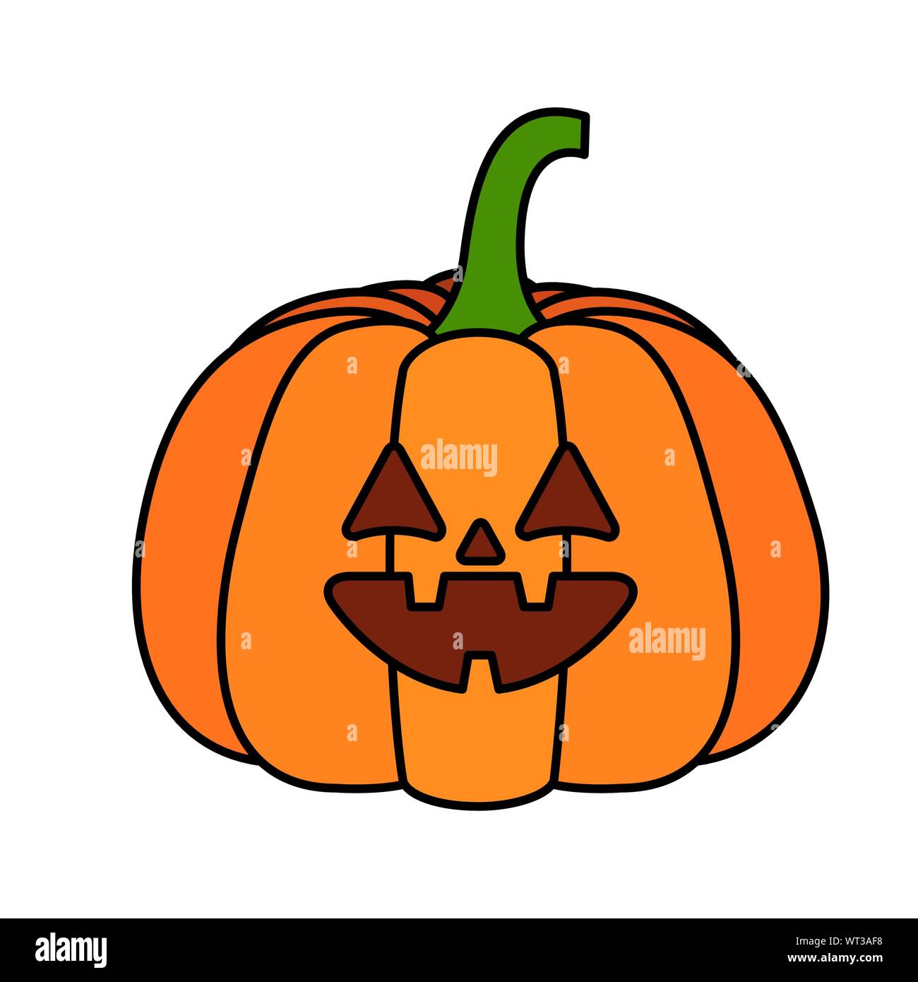 Halloween pumpkin cartoon vector design Stock Vector Image & Art - Alamy