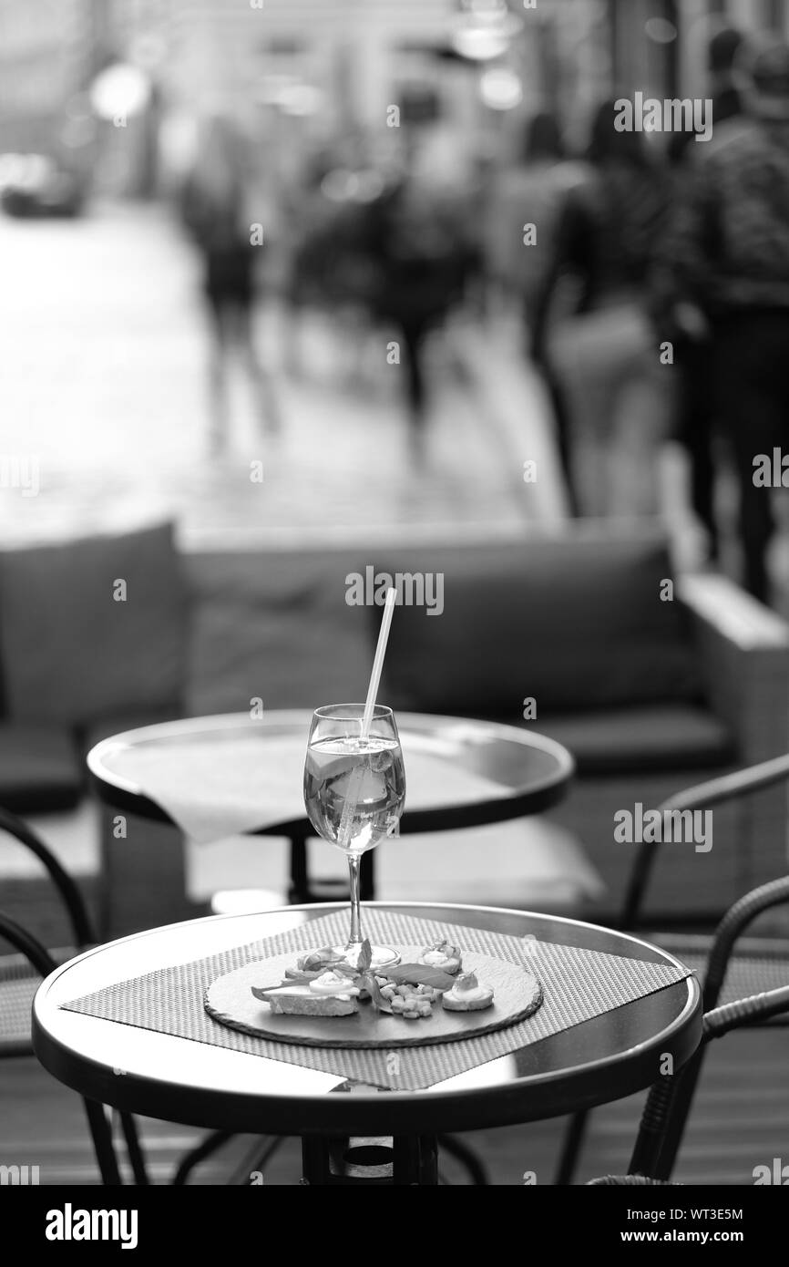 Snack circle Black and White Stock Photos & Images - Alamy