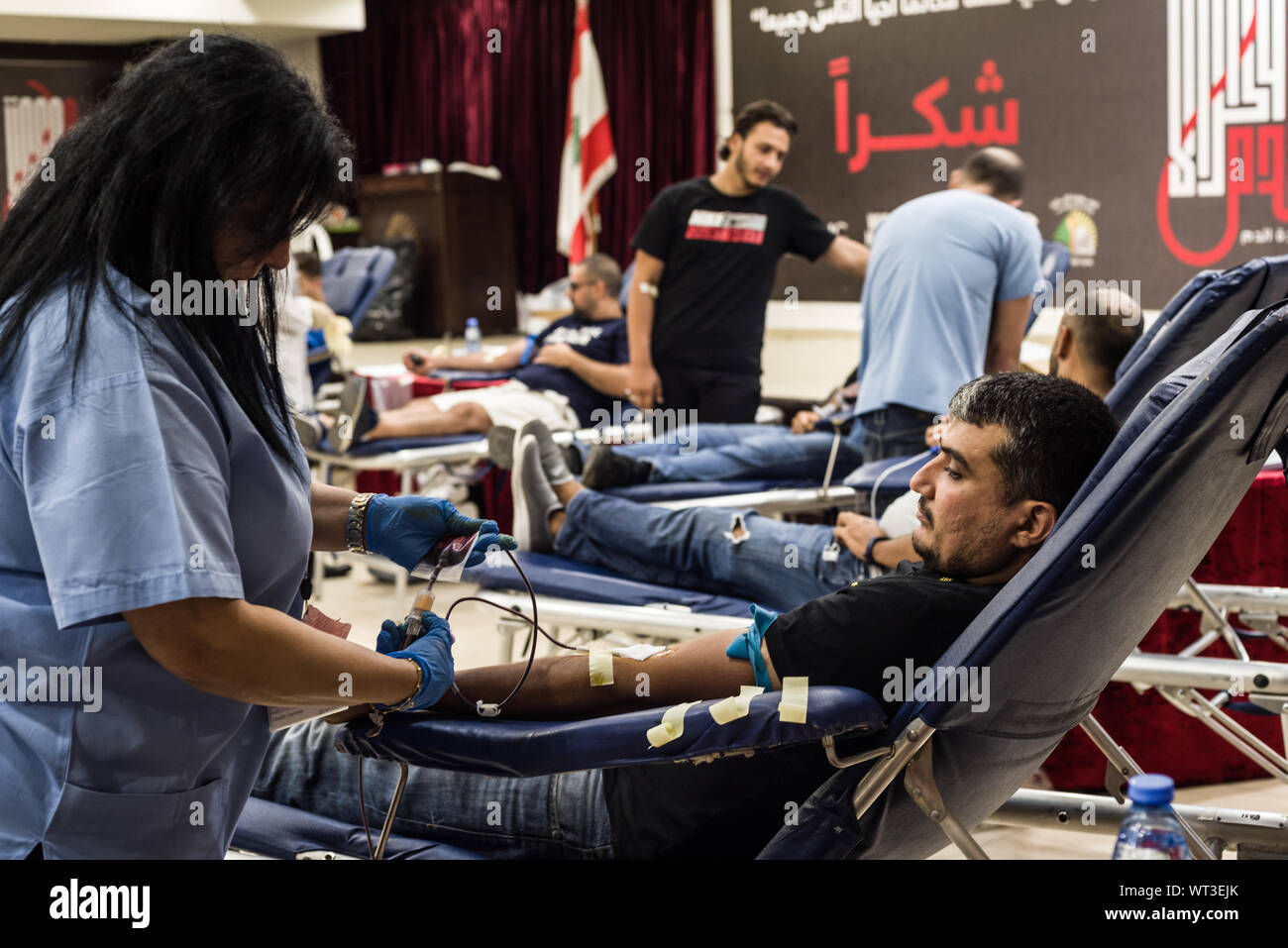 Beiruti Shiites flocked to donate blood on the holy day of Ashura ...