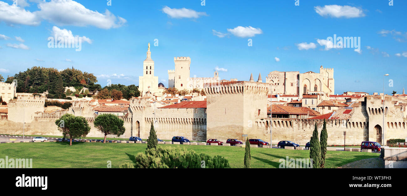 Palace of the Popes in Avignon . Provence. France Stock Photo - Alamy