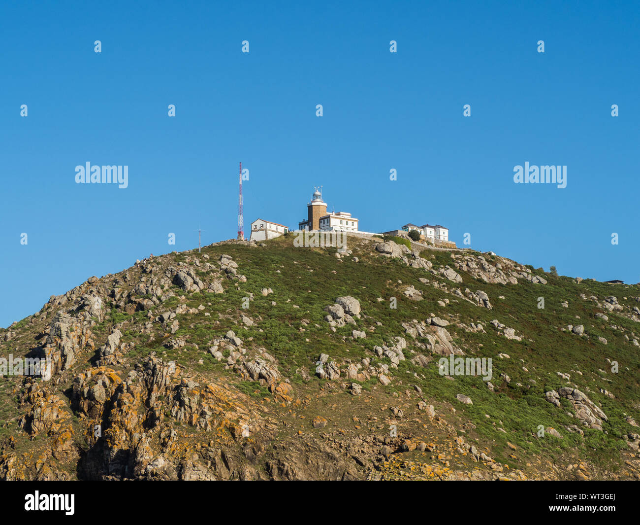 Finisterre lighthouse in Spain Stock Photo - Alamy