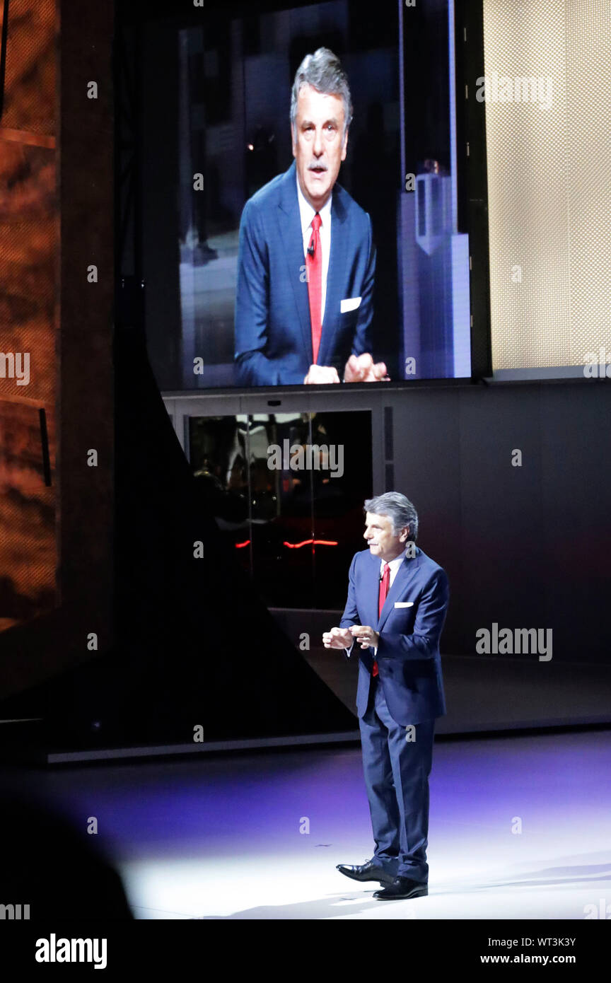 Frankfurt, Deutschland. 10th Sep, 2019. Ralf Speth at the world ...