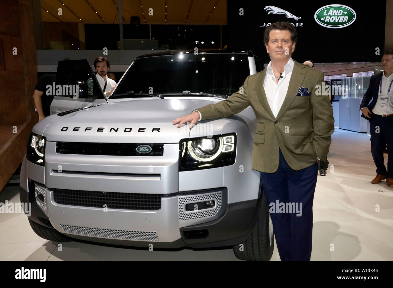 Land rover defender exhibition hi-res stock photography and images - Alamy