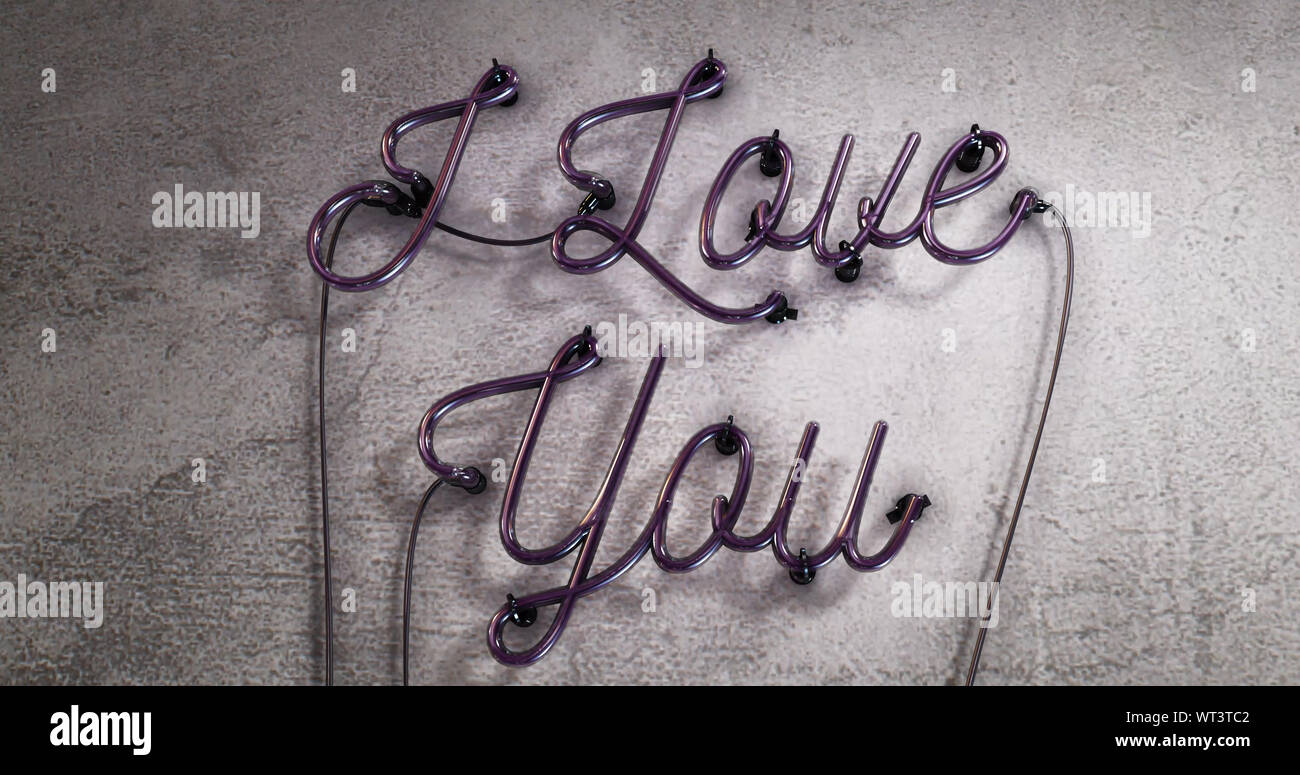 I love you sign lights hi-res stock photography and images - Alamy