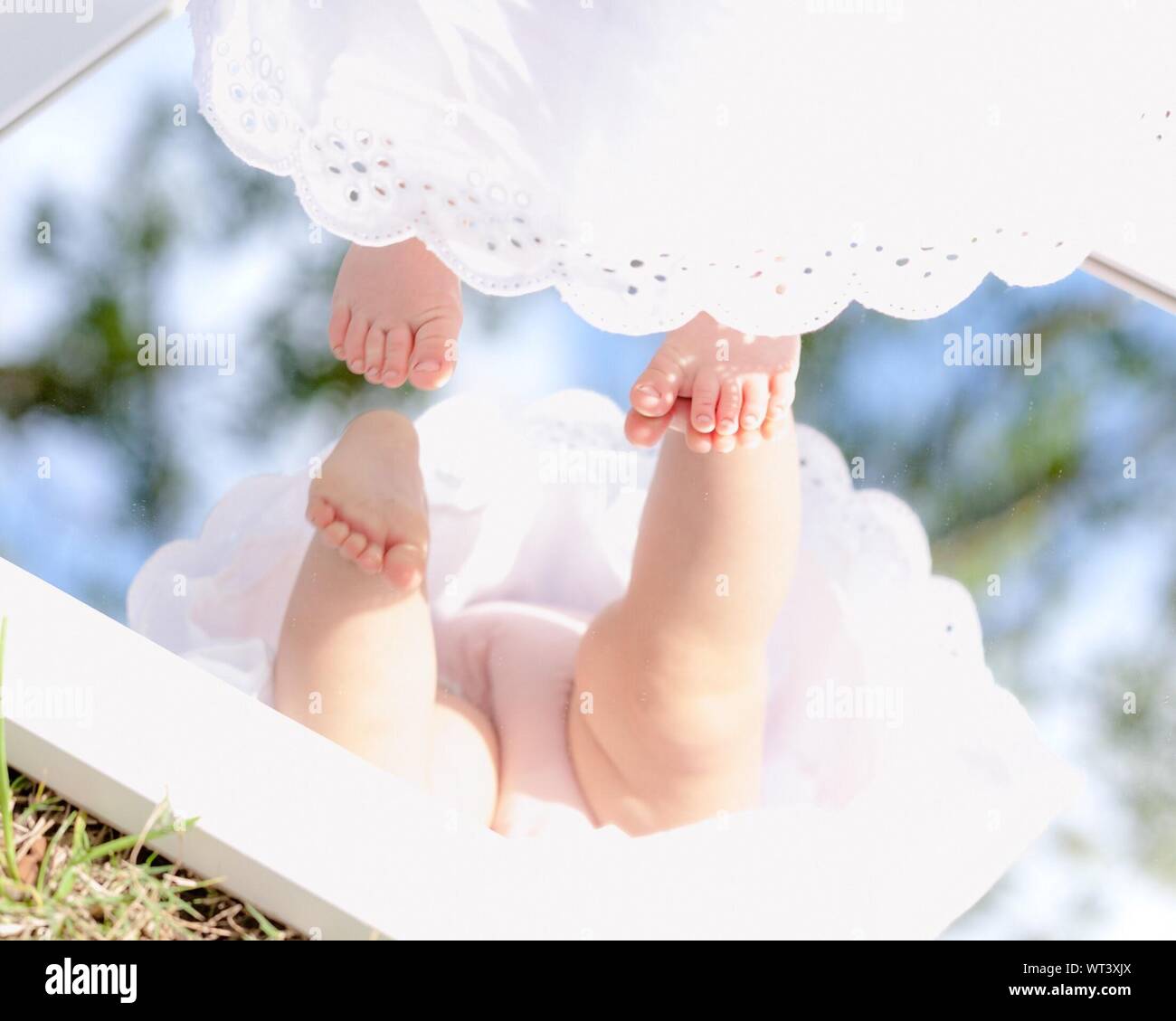 Child reflection glass hi-res stock photography and images - Alamy