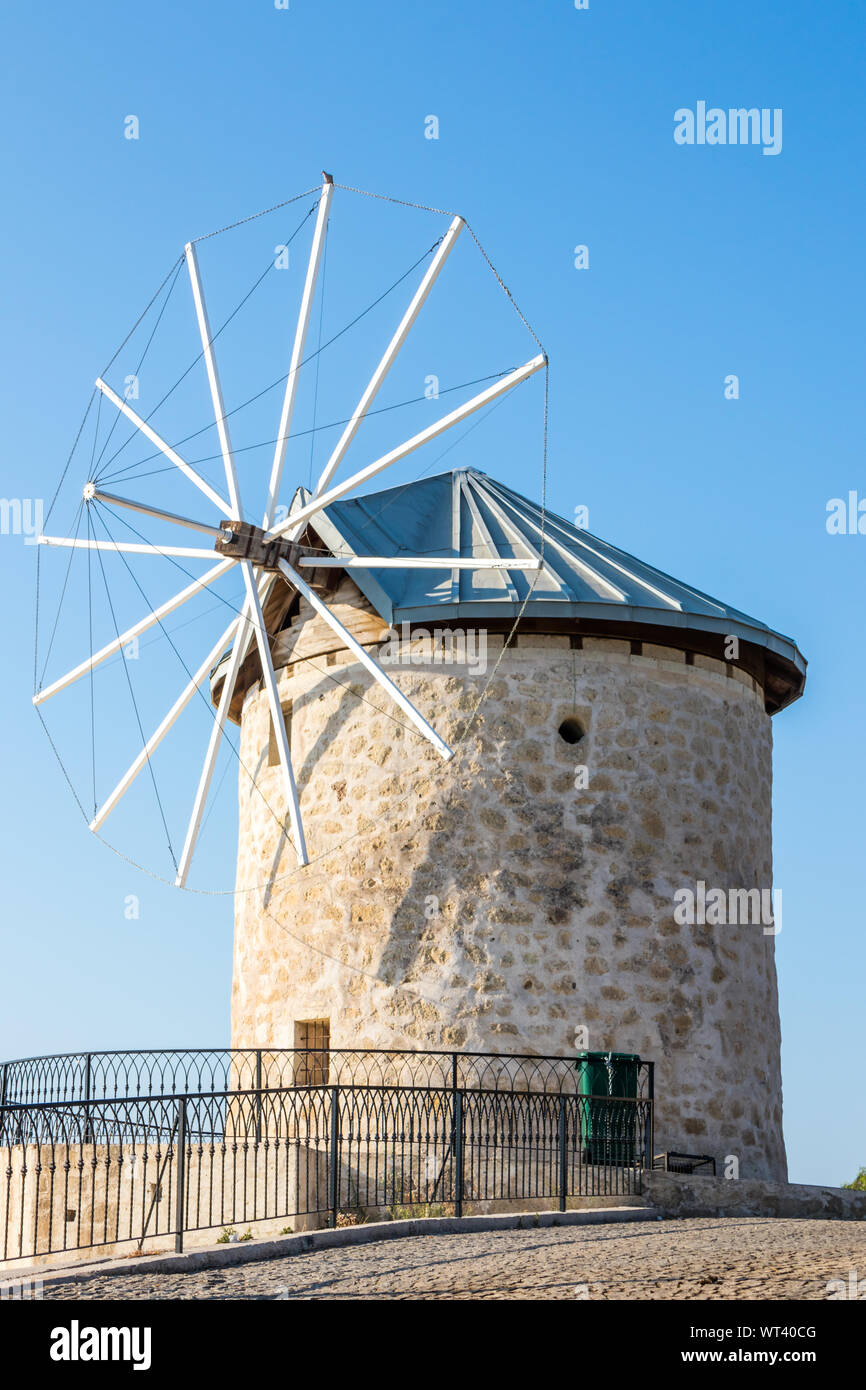 Windmill in Alacati, Izmir, Turkey Stock Photo - Alamy