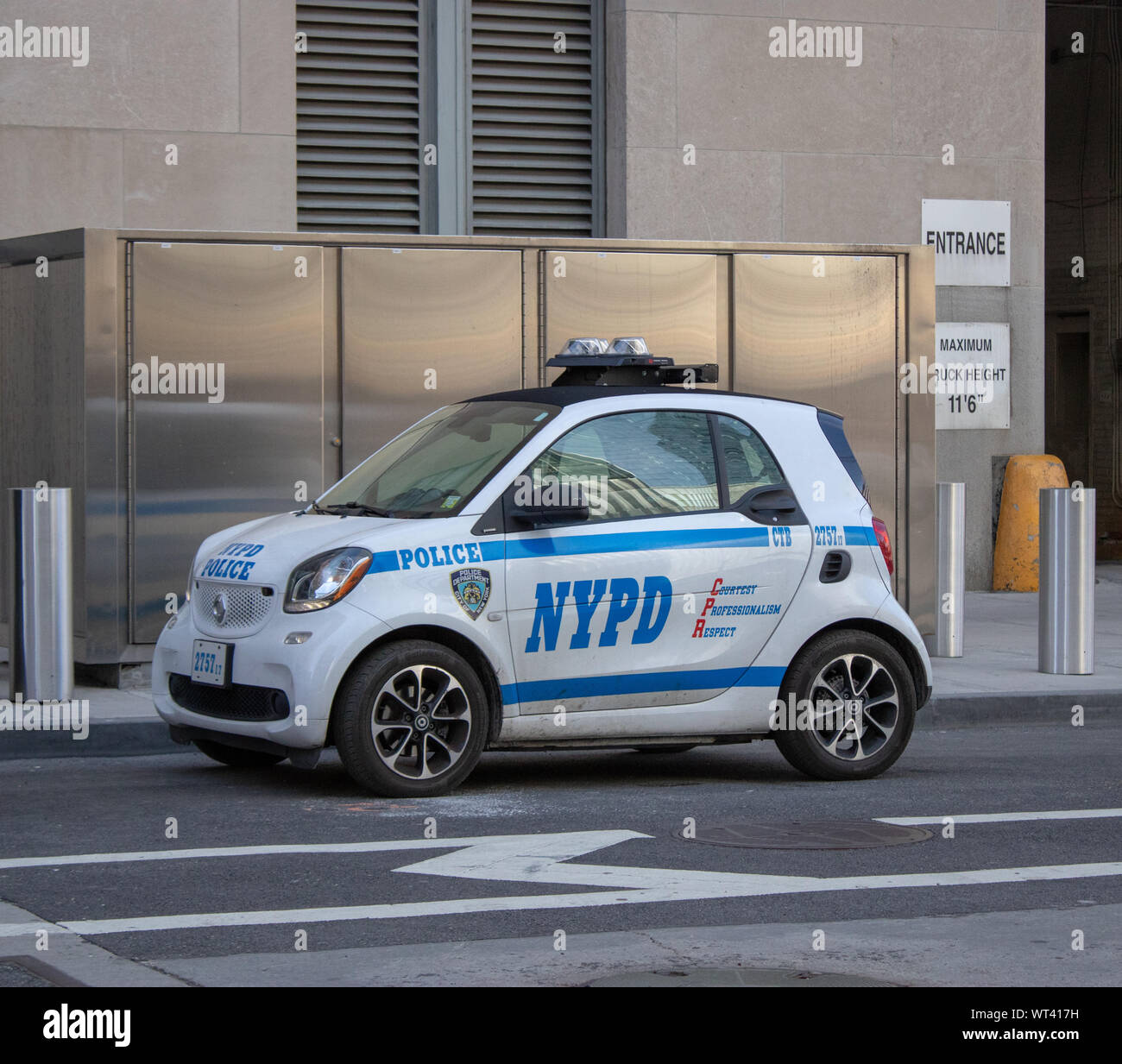 New York USA, 8th April 2019: A United States of America Police car ...