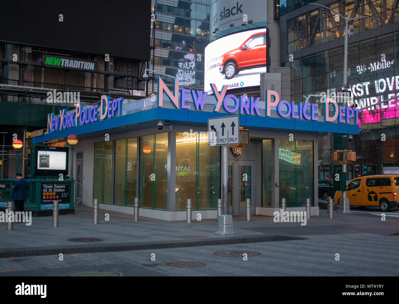New York USA, 8th April 2019: New York City NYPD Police station in Time ...