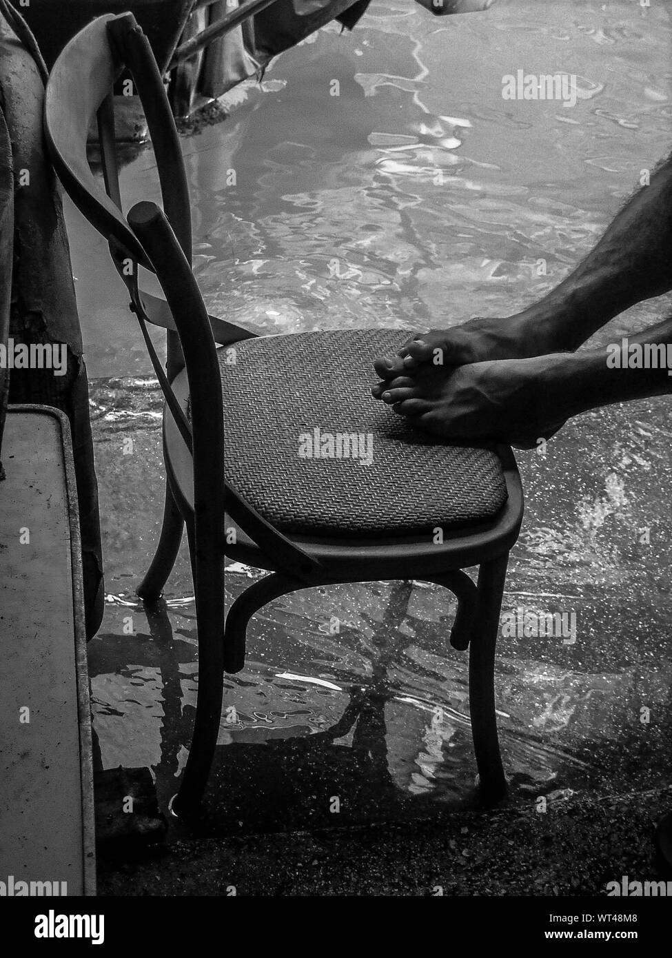 Chair by water hi-res stock photography and images - Alamy