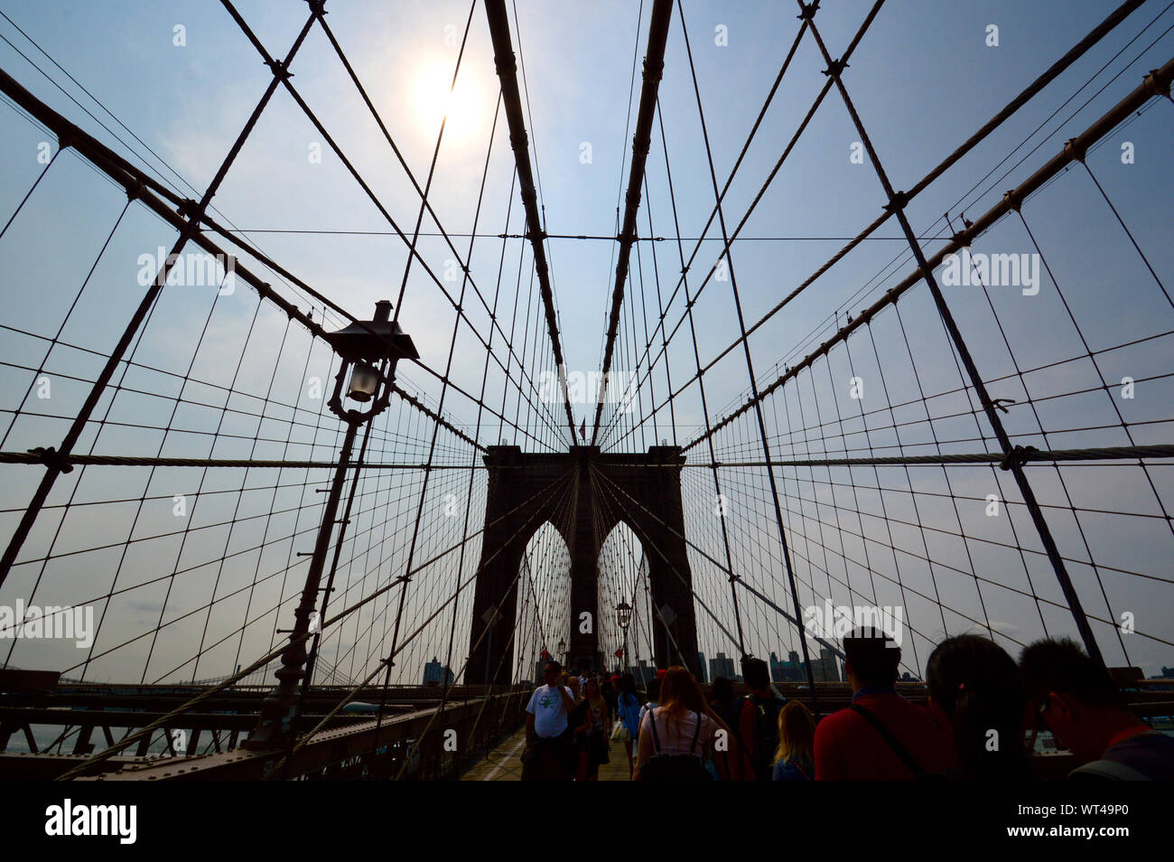 Crowd on the bridge hi-res stock photography and images - Alamy