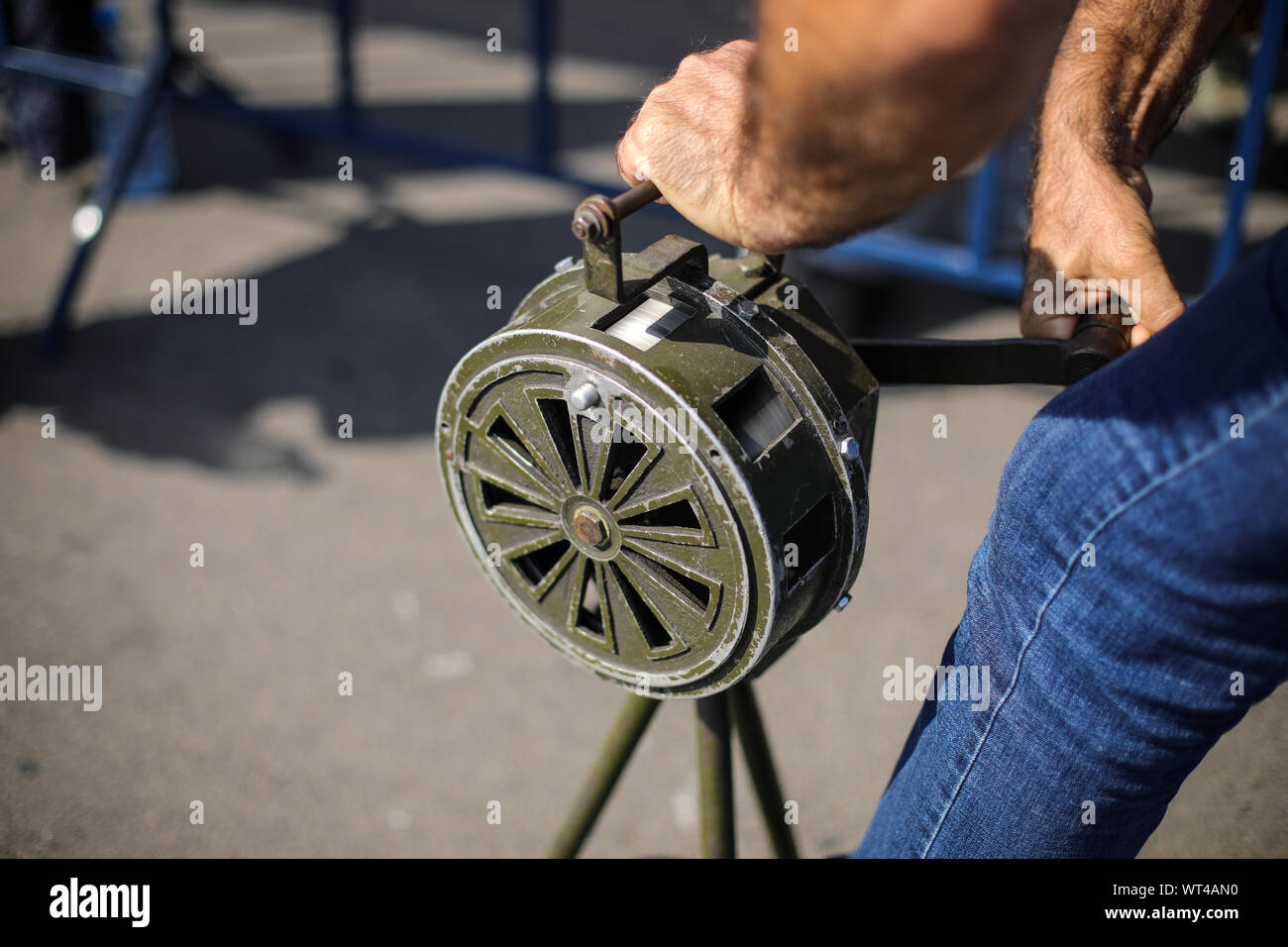 Air raid siren wwii hi-res stock photography and images - Alamy