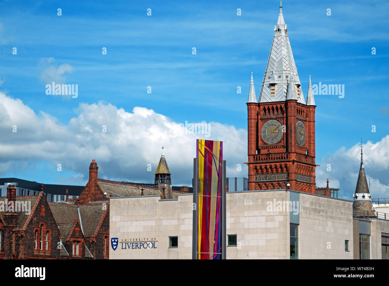 The Victoria Building tower of the University of Liverpool, also known ...