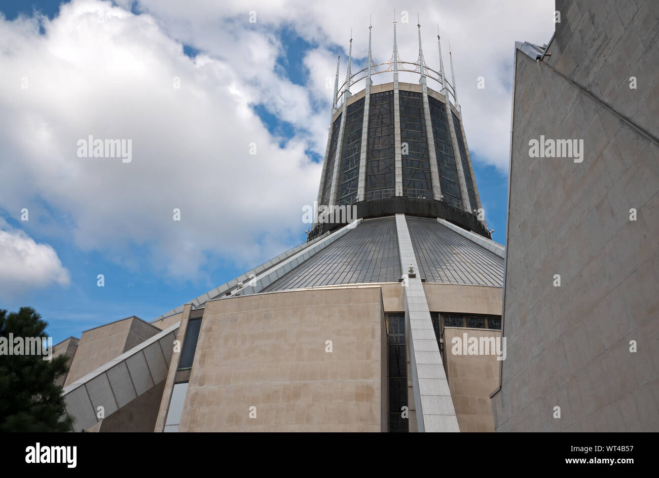 View of the rear side Liverpool Metropolitan Cathedral, officially ...