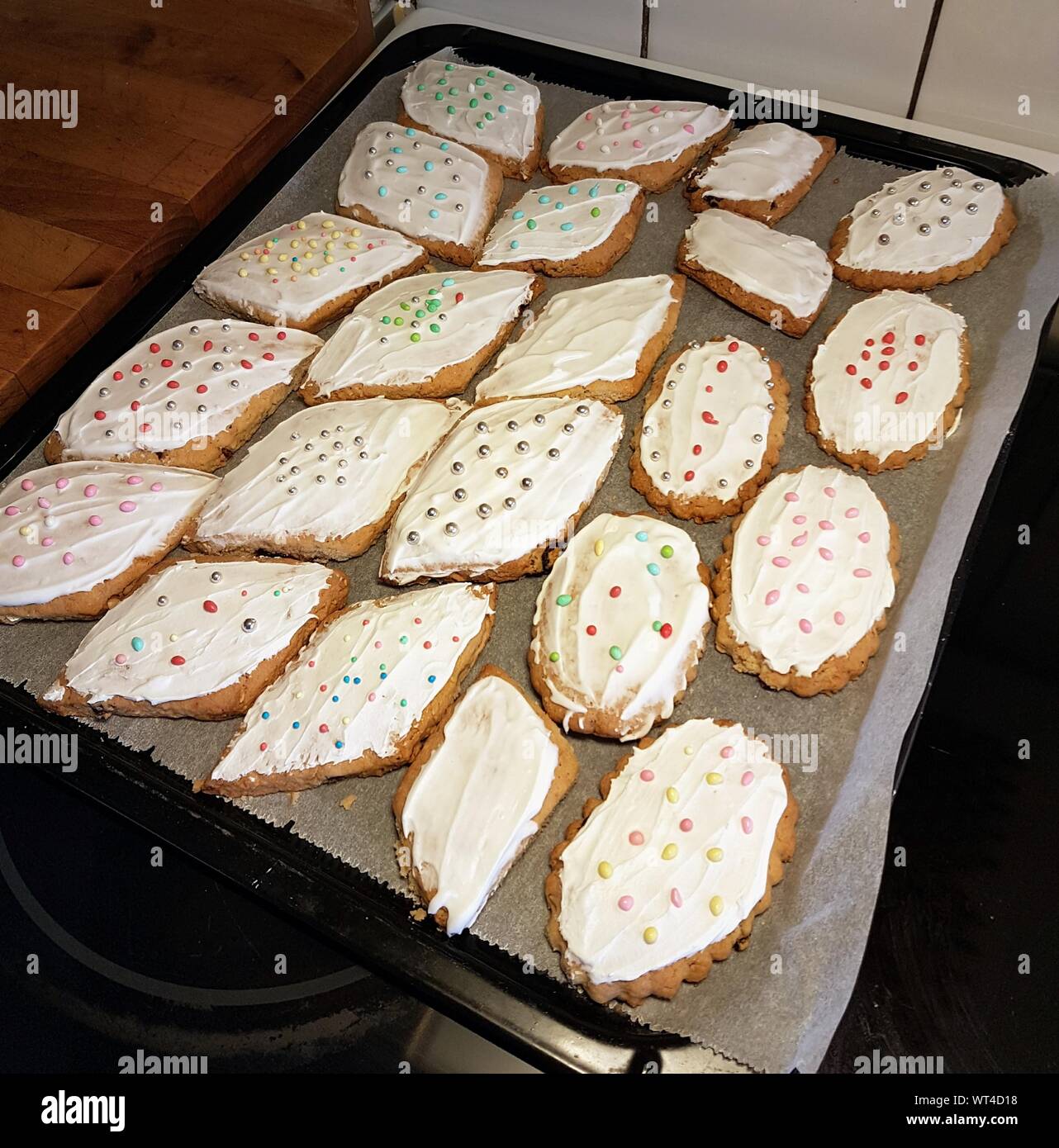 Photo of homemade papassini. Traditional Sardinian sweets. Italy Stock ...