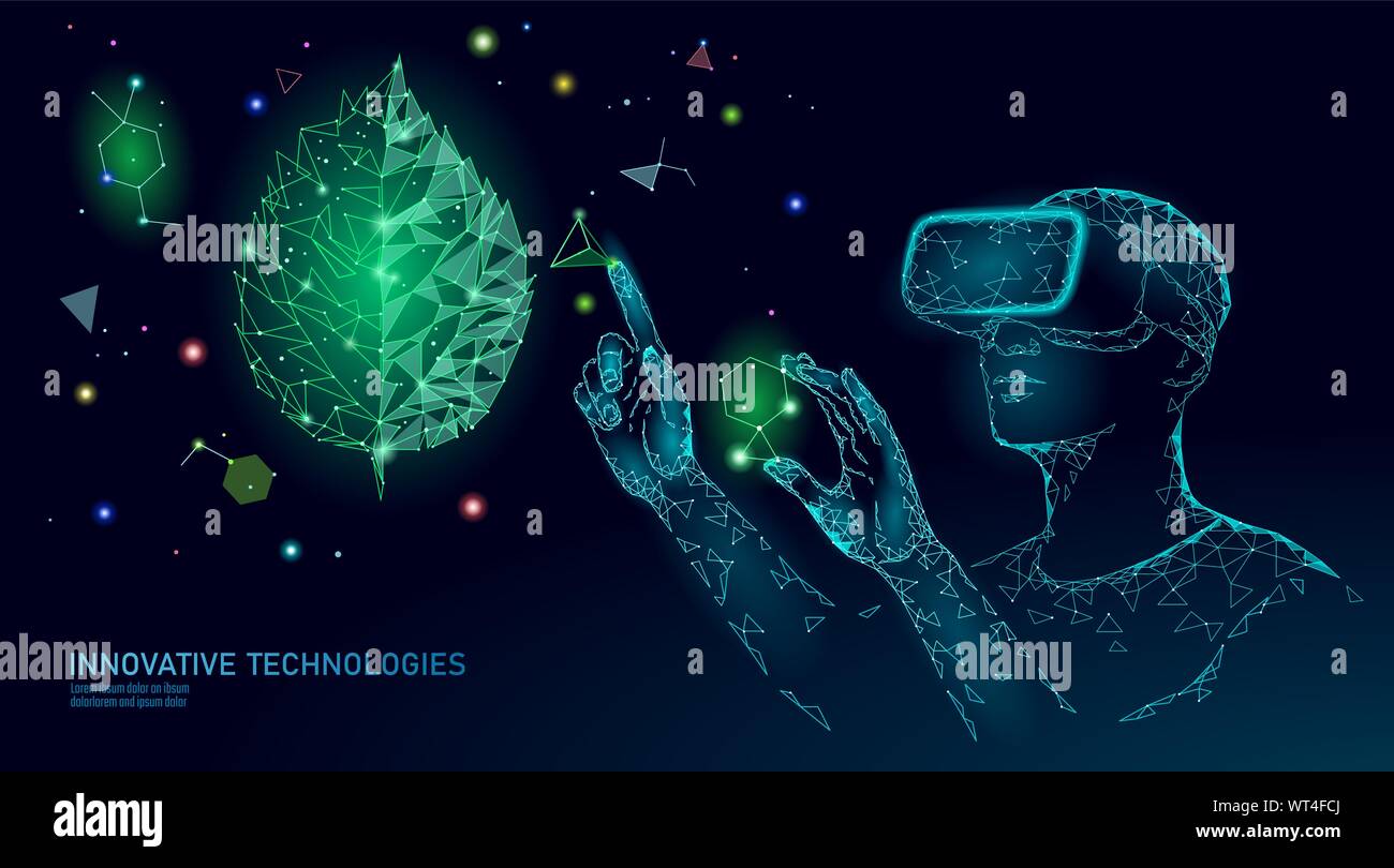 DNA evolution modern engineering technology. Augmented reality helmet ...