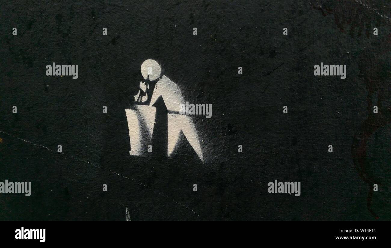 White warning hi-res stock photography and images - Alamy