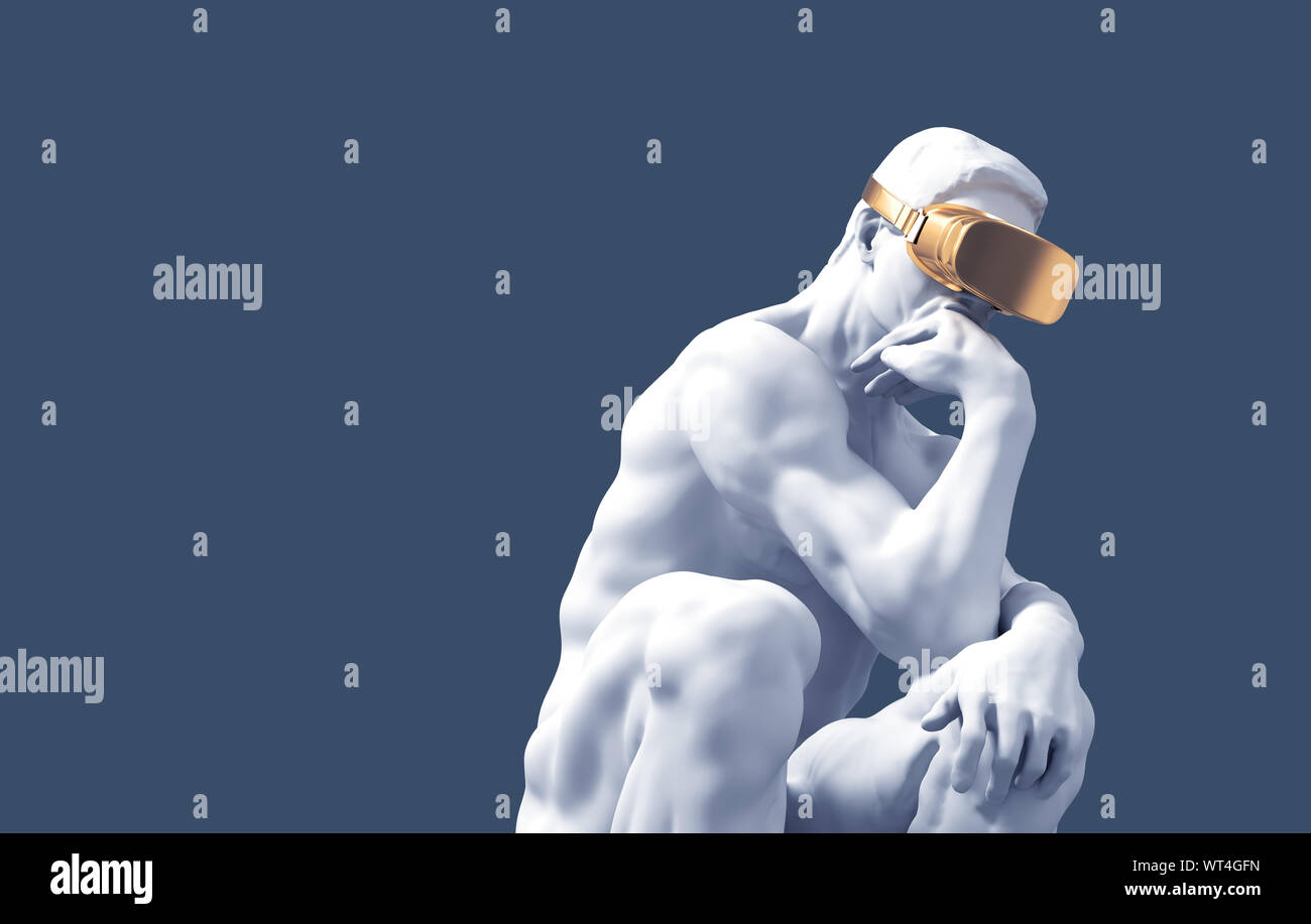 Man big brain thought hi-res stock photography and images - Alamy