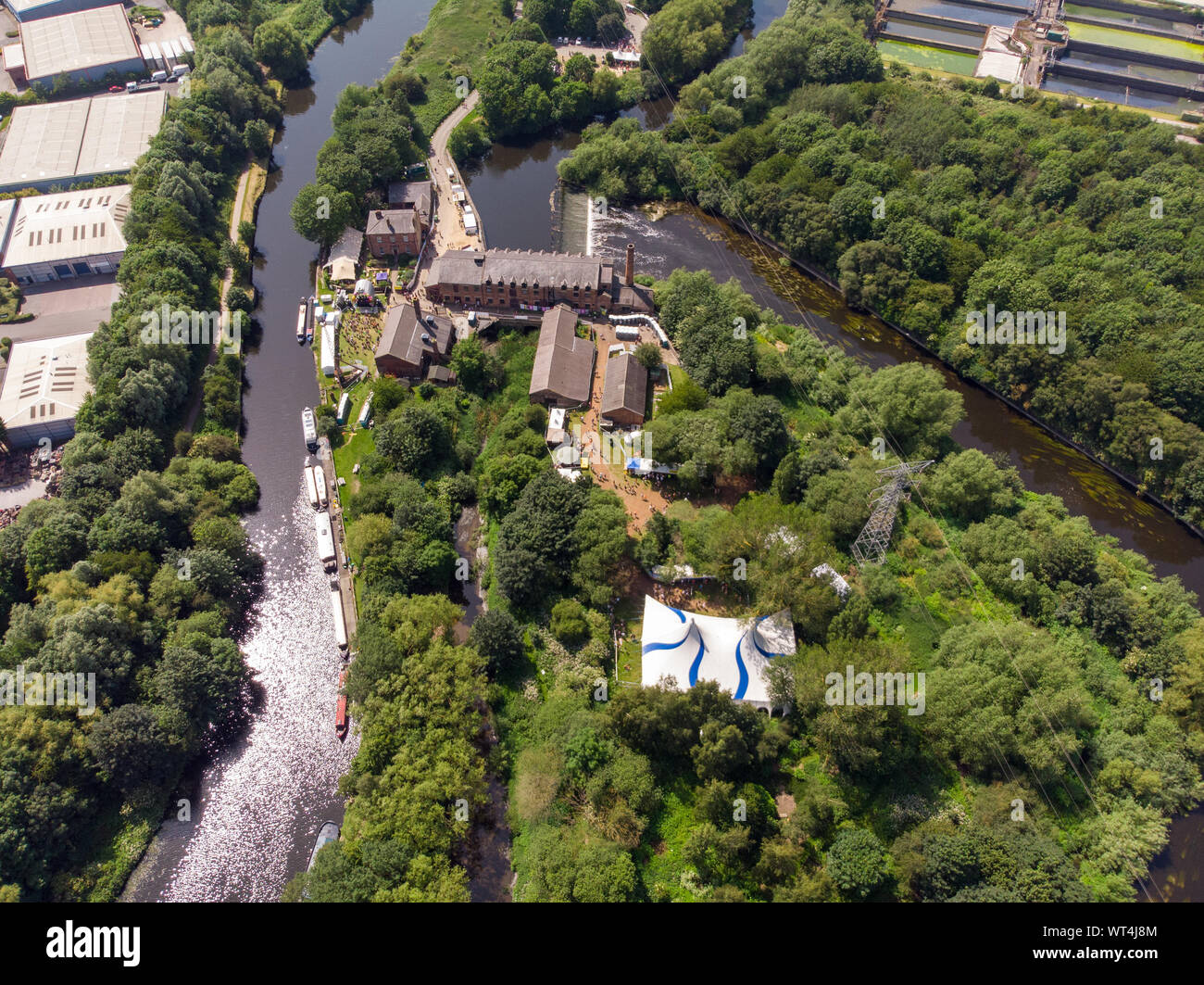 Aerial view of leeds festival hi-res stock photography and images - Alamy