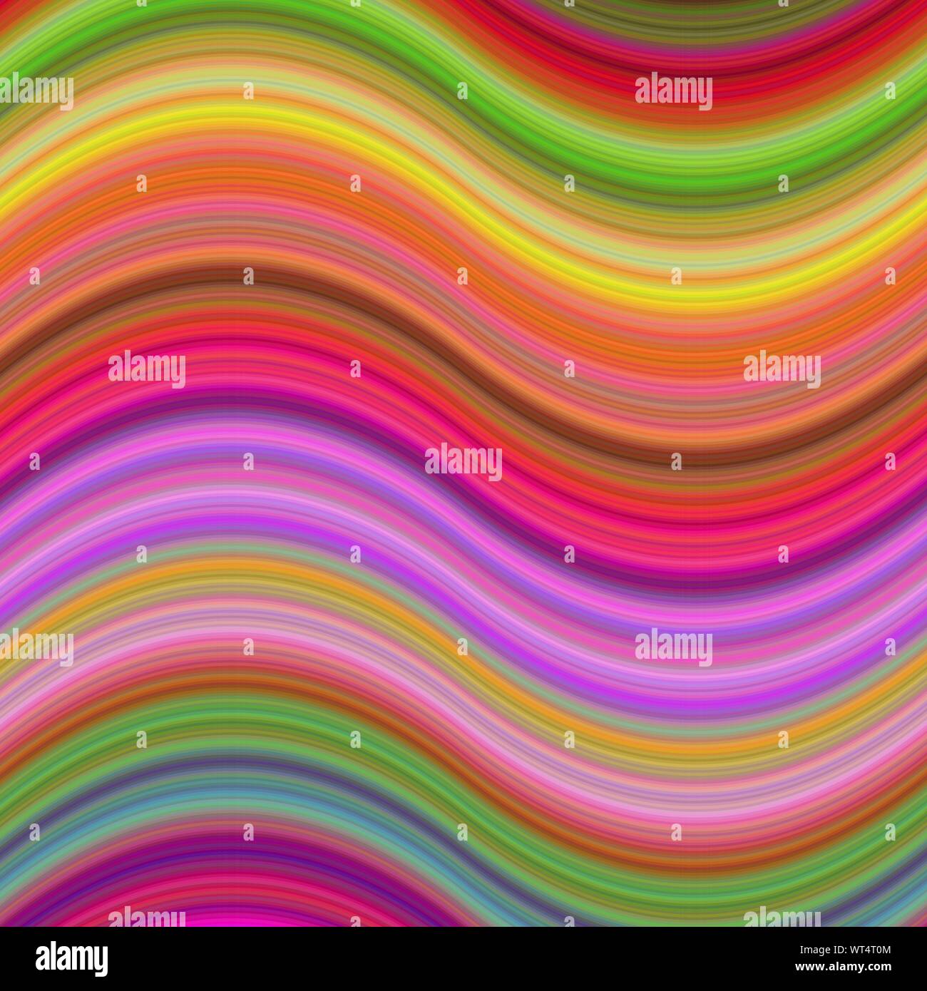 Multicolored abstract wave background design - vector illustration ...
