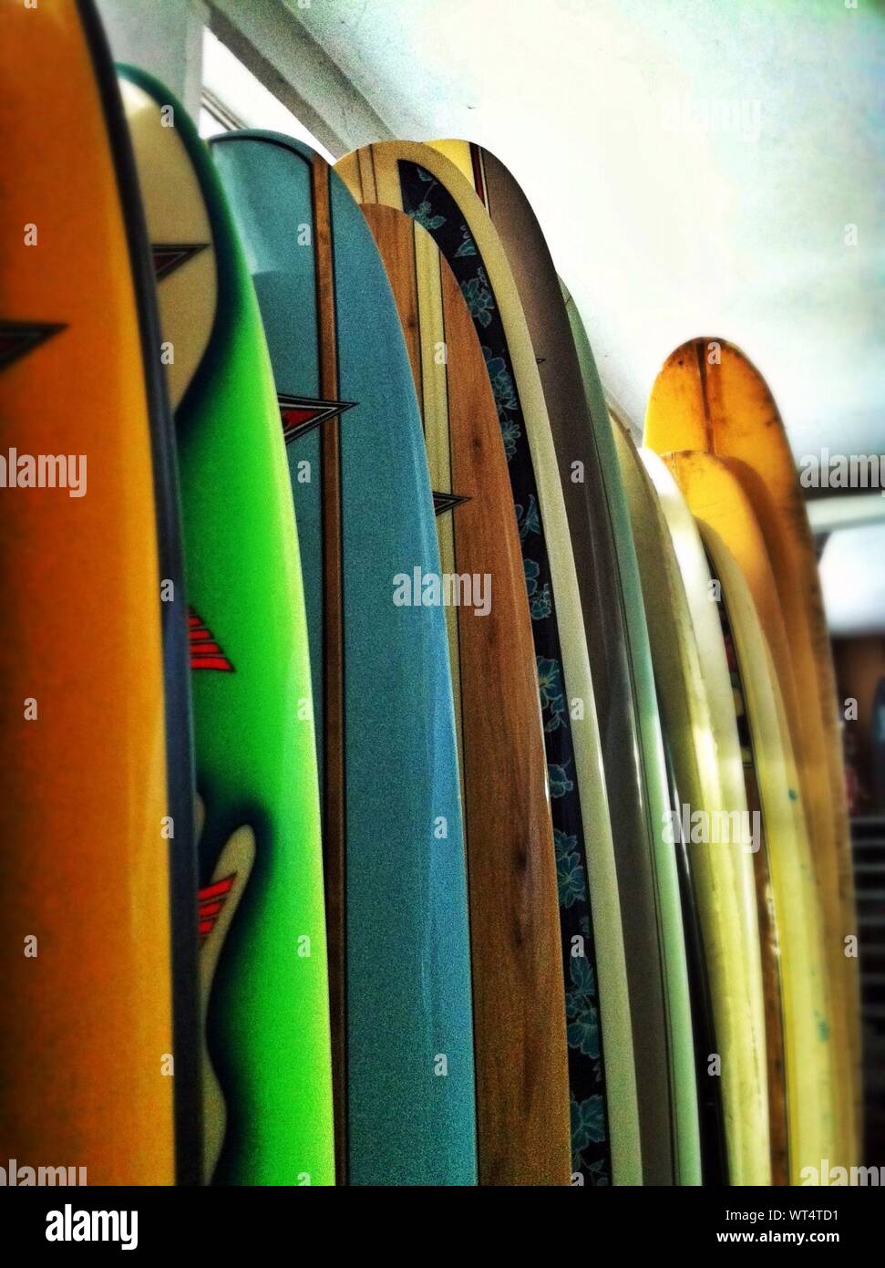 Multicolored surfboards hi-res stock photography and images - Alamy