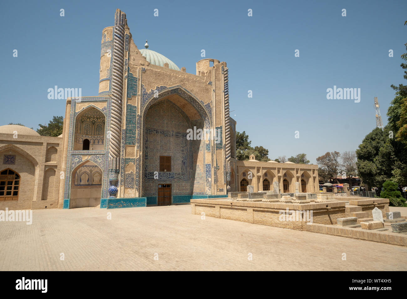 Green Mosque in the center of Balkh city in Afghanistan Stock Photo - Alamy