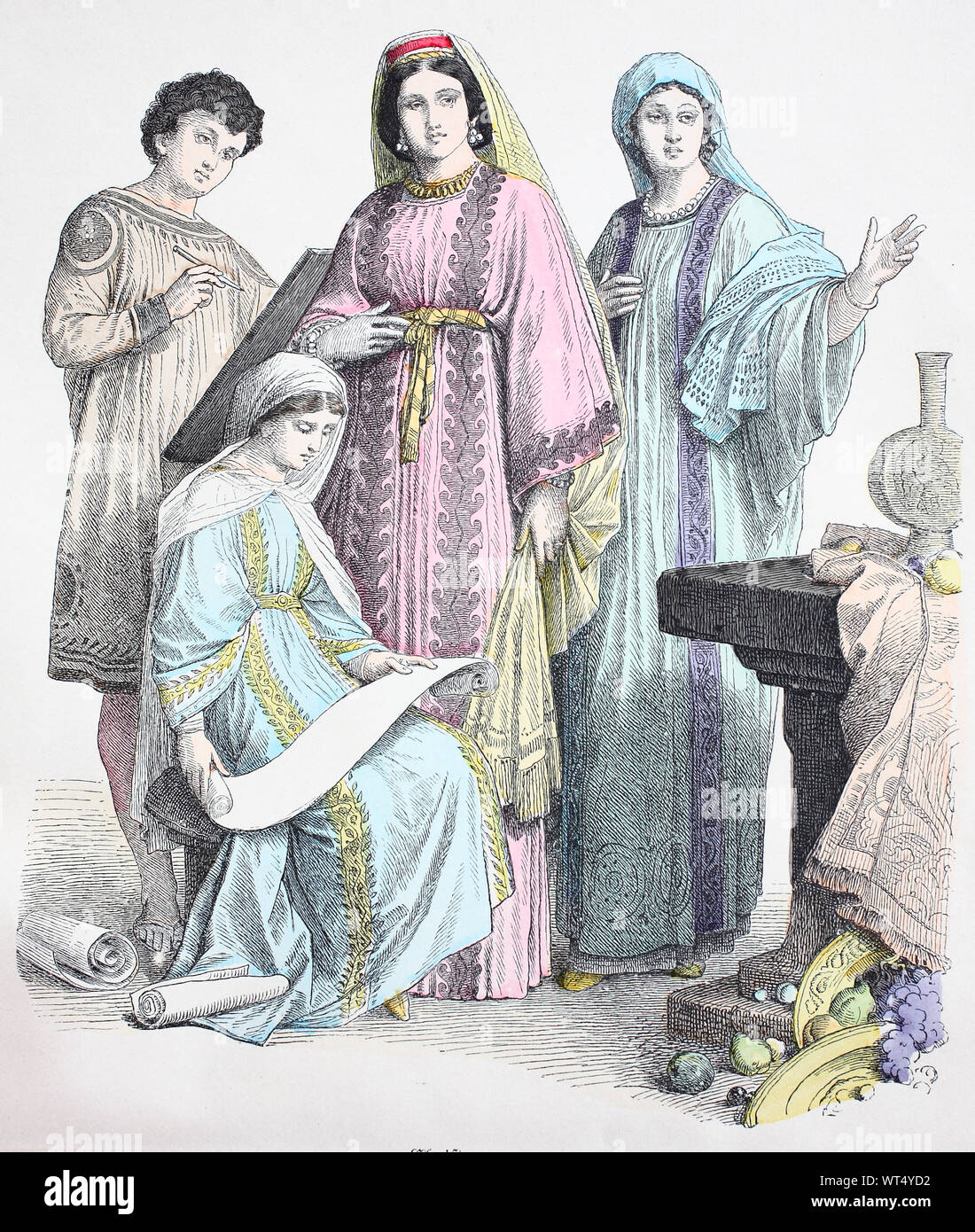 National costume, clothes, history of the costumes, Christian, 5th ...