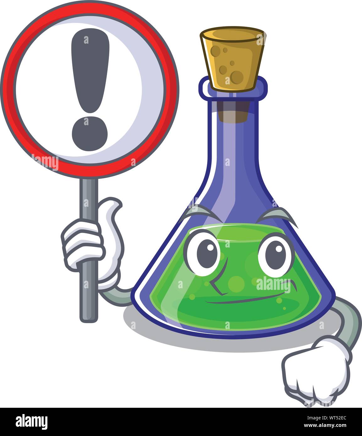 With sign magic potion in a mascot bottle vector illustration Stock ...