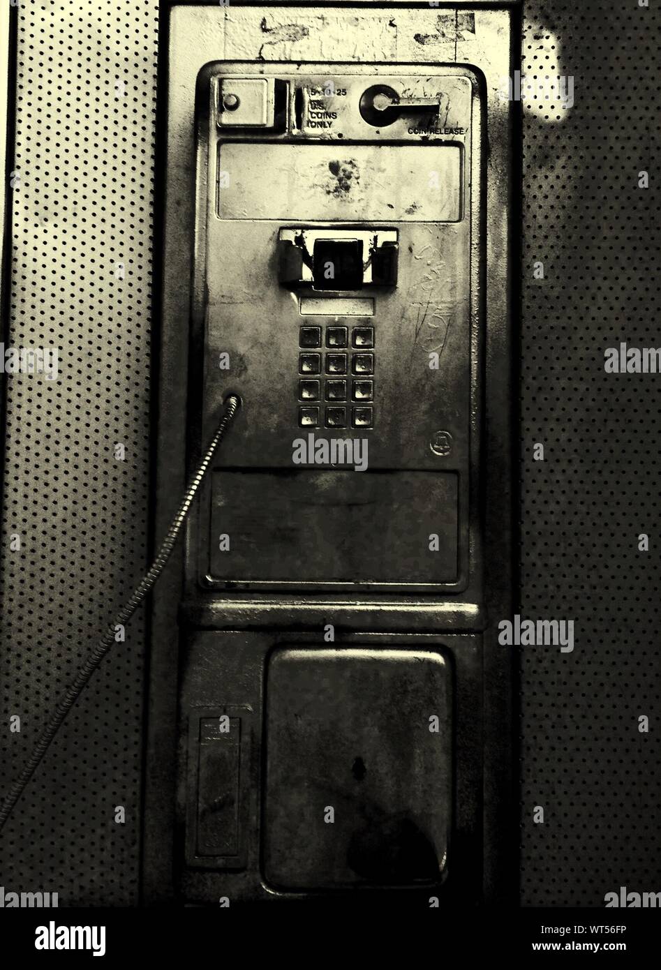 Old public telephone hi-res stock photography and images - Alamy