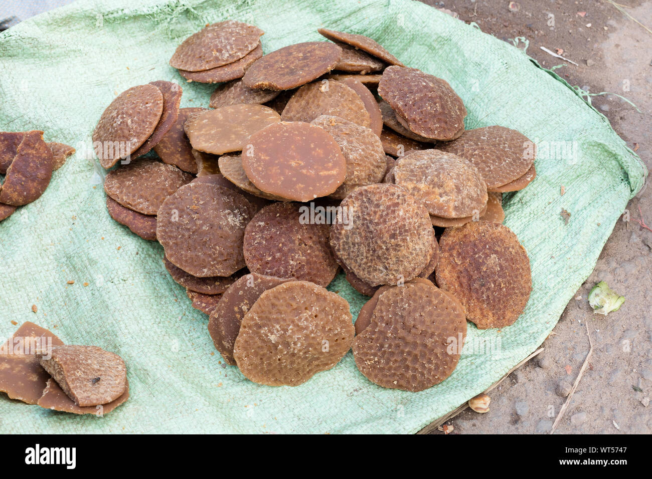 Cookies made of pure honey, market in Madagascar Stock Photo - Alamy