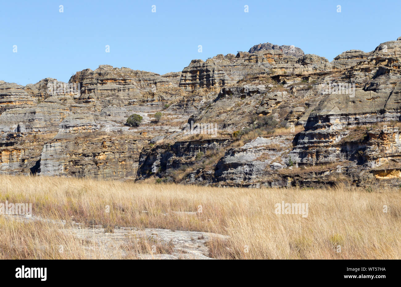 Isalo national park landscape canyon landmark in Madagascar, Africa ...