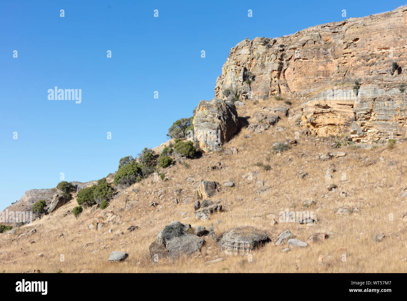 Isalo national park landscape canyon landmark in Madagascar, Africa ...