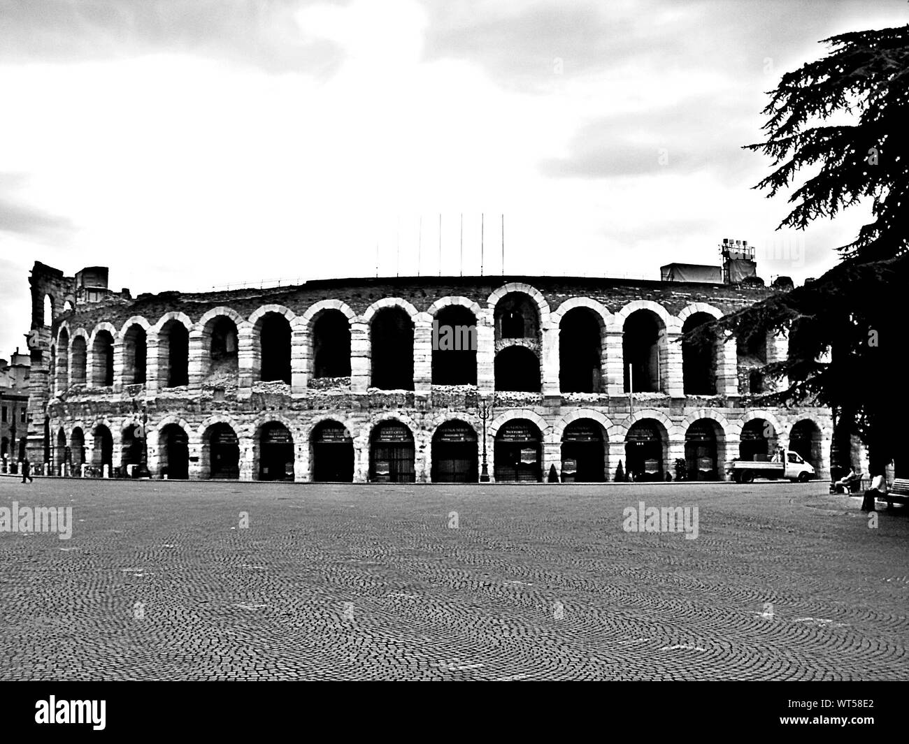 View Of Old Amphitheater Stock Photo - Alamy