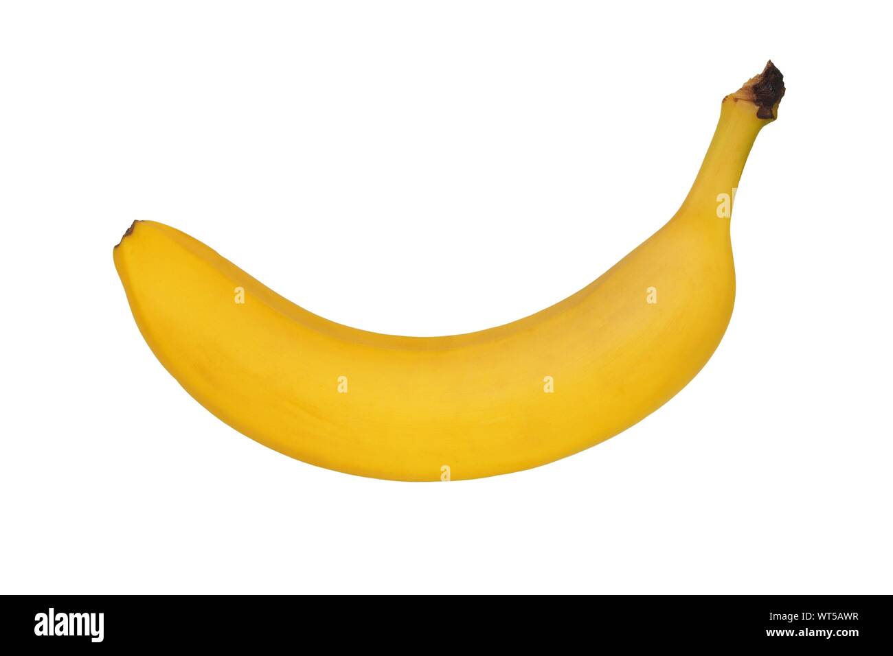 Fresh yellow banana isolated on white background Stock Photo - Alamy