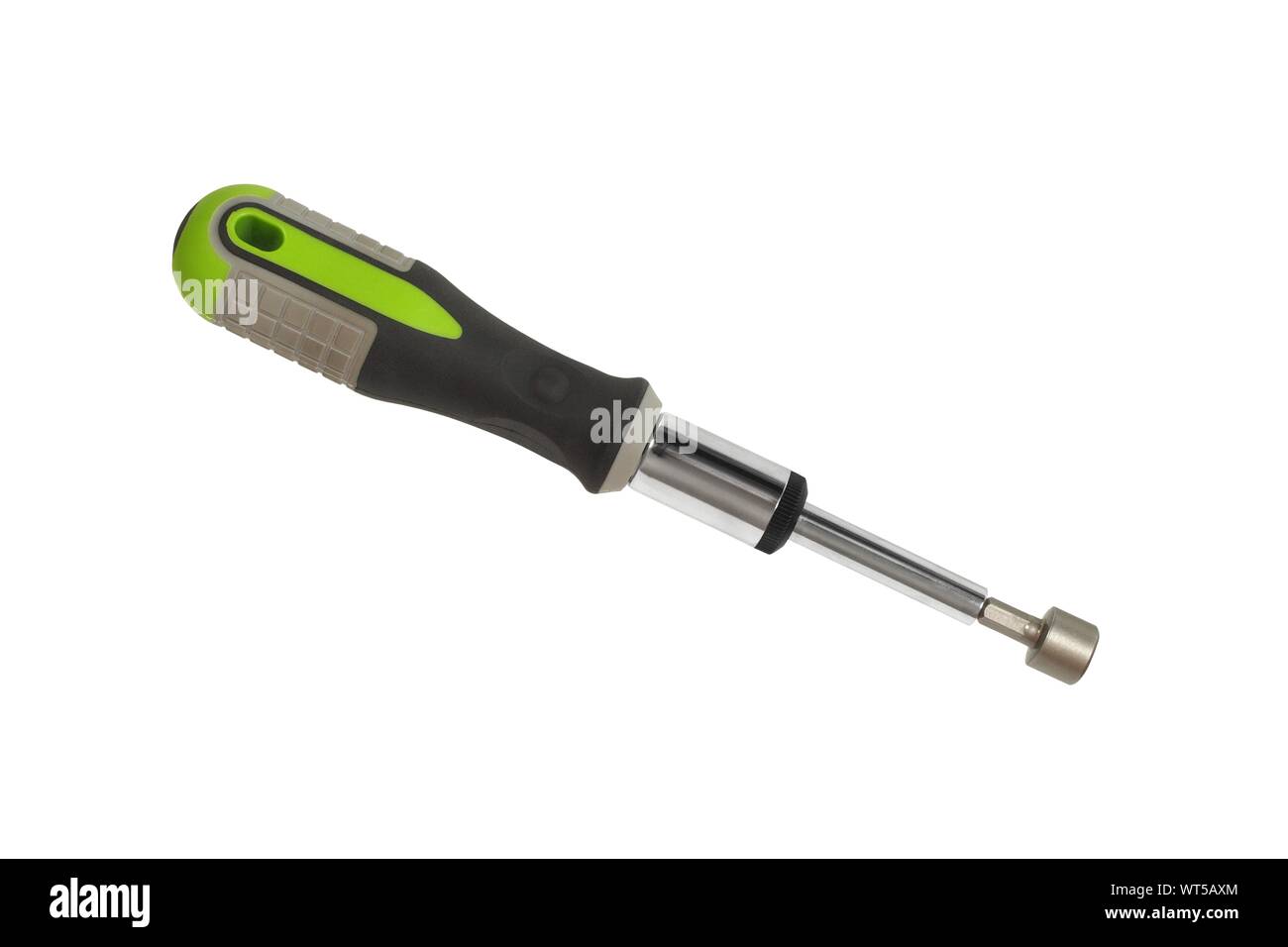 Screwdriver with plastic handle isolated on white background Stock ...
