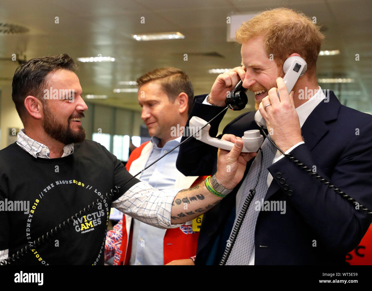 The duke sussex alongside former invictus games competitor paul vice hi ...