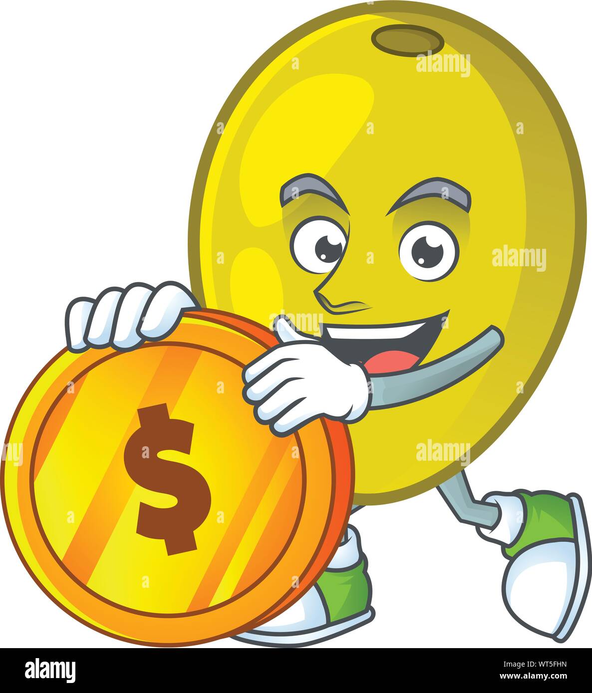 Bring coin fresh olive oil in mascot cartoon Stock Vector Image & Art ...