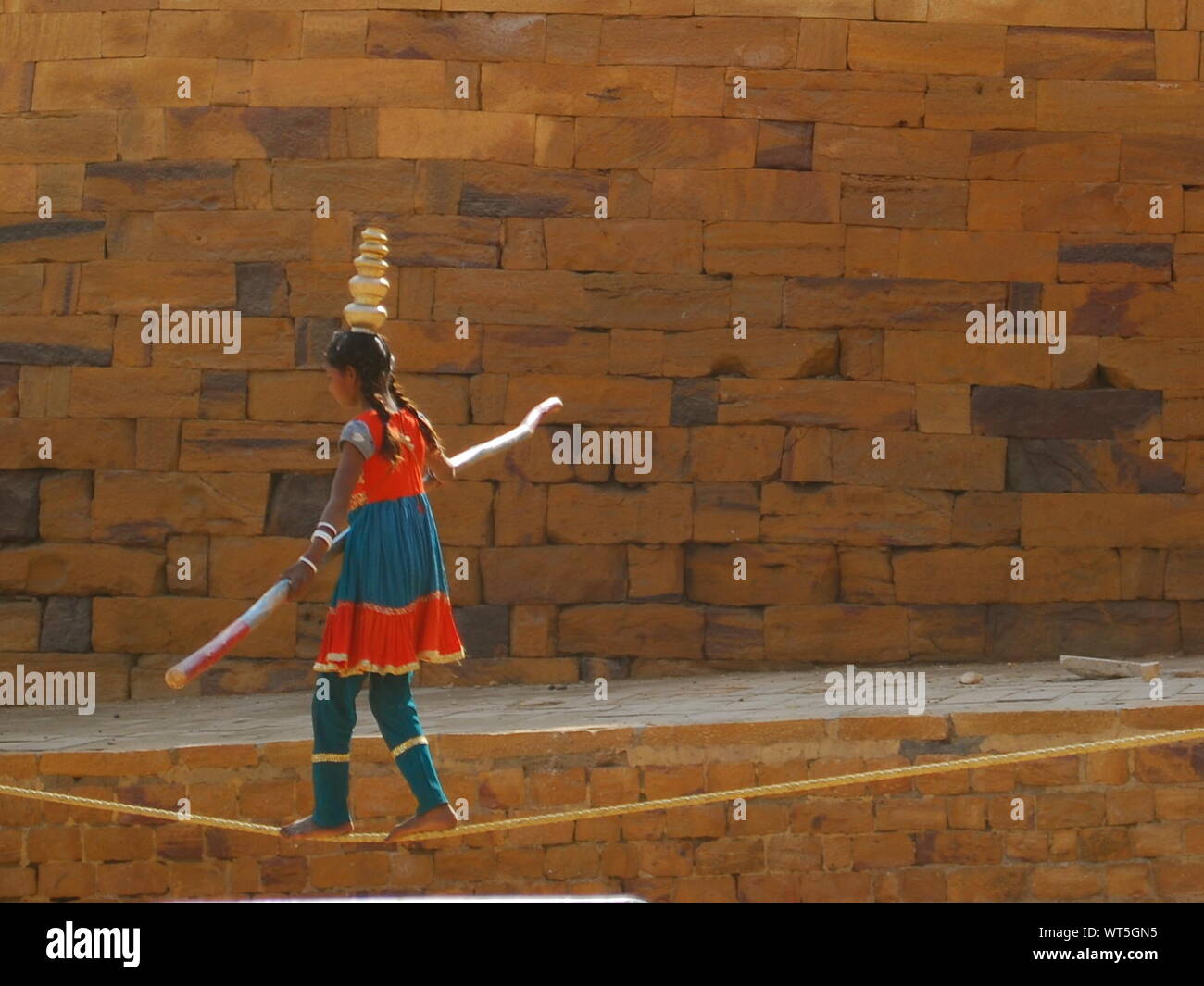 Person walking rope agility hi-res stock photography and images - Alamy