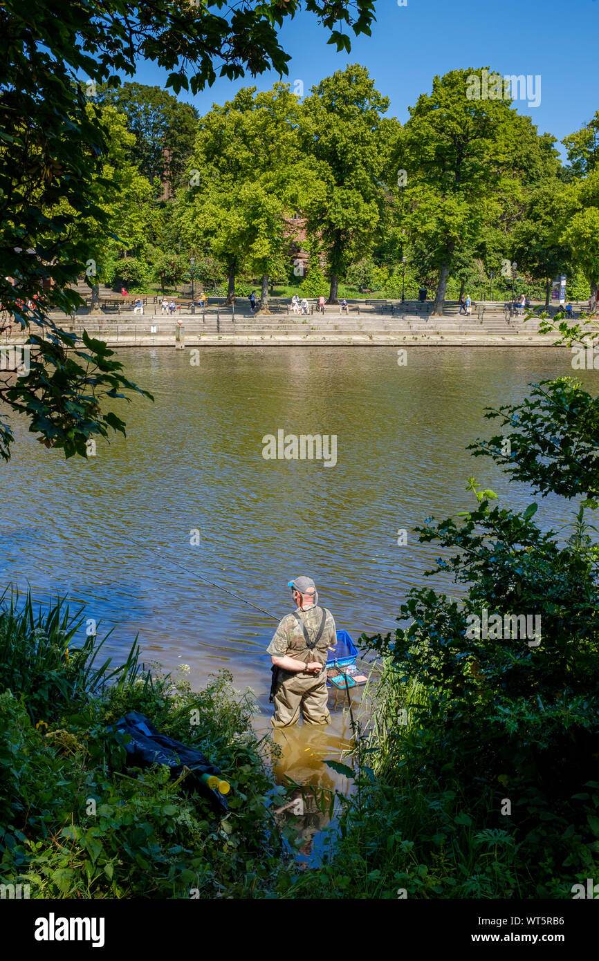 A fisherman on the river Dee. Picture credit: Brian Hickey/Alamy Stock ...