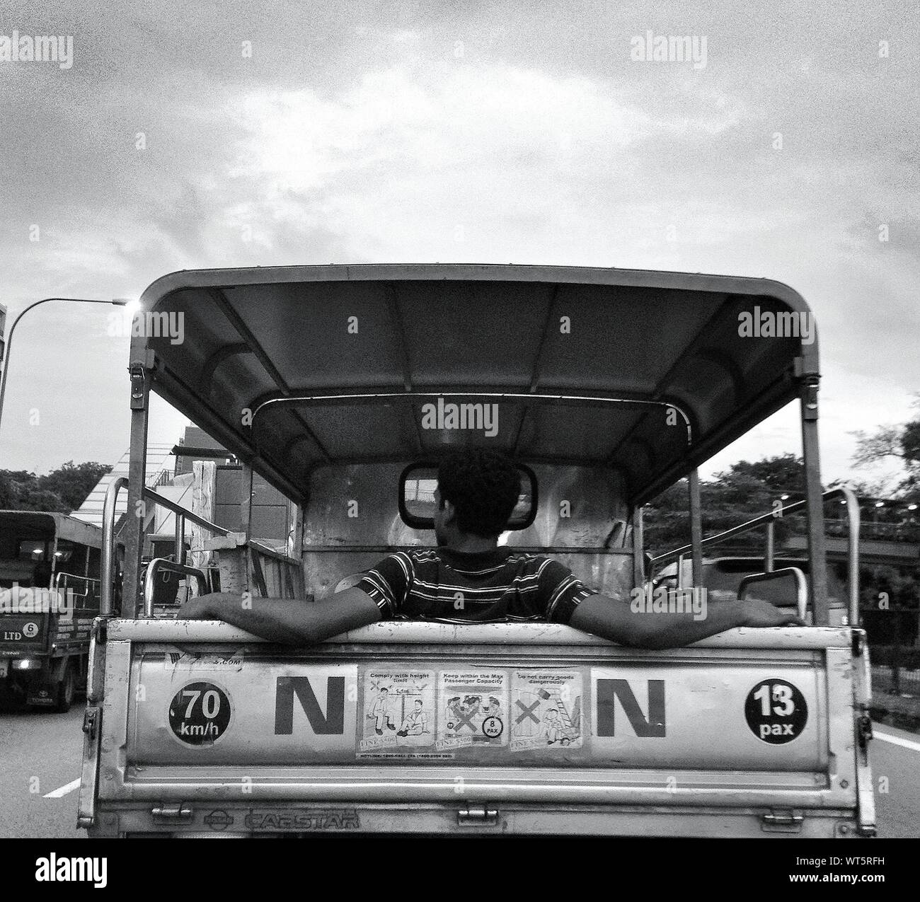 Semi Truck Rear View High Resolution Stock Photography and Images - Alamy