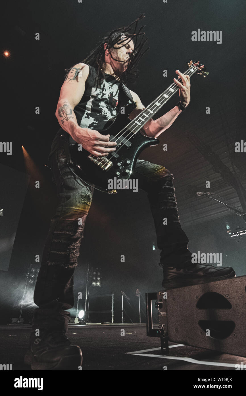 Copenhagen, Denmark. 3rd, May 2019. The American metal band Disturbed ...