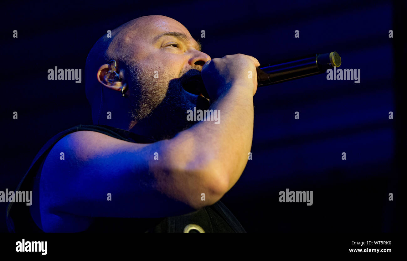 Copenhagen, Denmark. 3rd, May 2019. The American metal band Disturbed ...