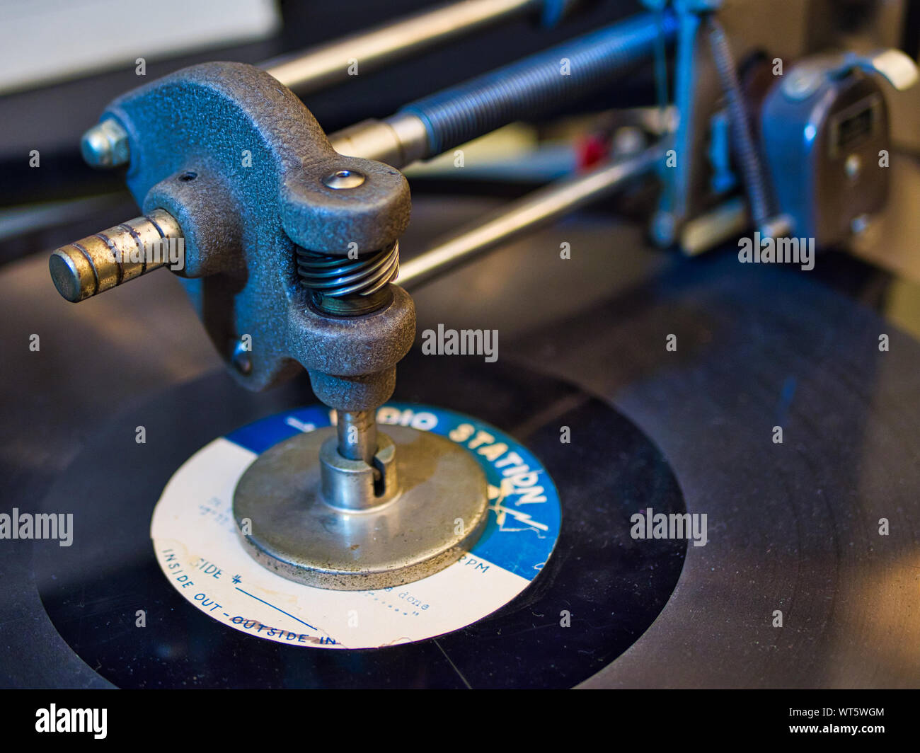 Vintage record player that was used by deejay's in radio's heyday Stock ...